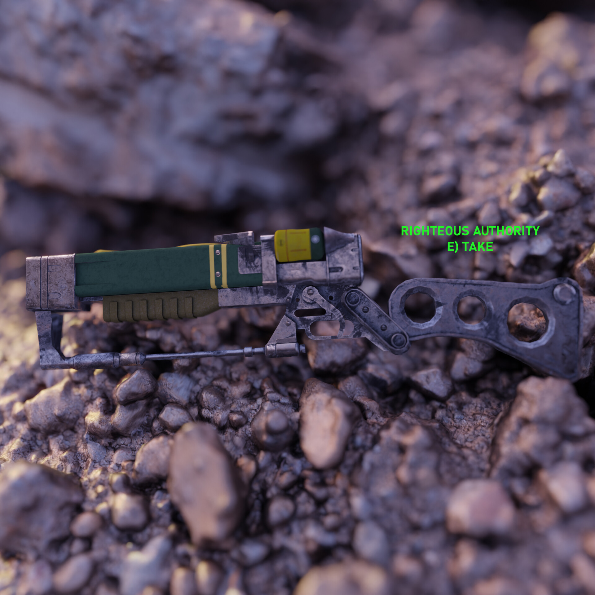 ArtStation - Fallout: AER9 Laser Rifle