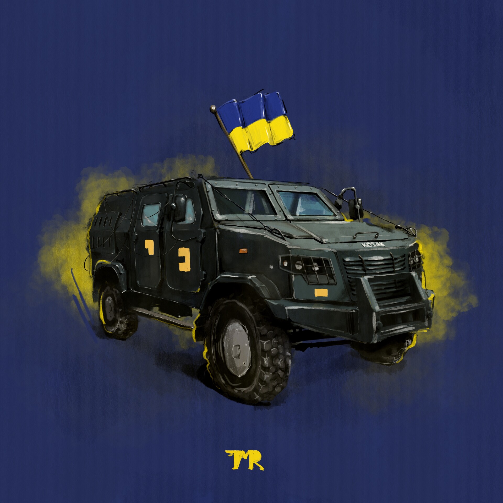 ArtStation - Ukrainian KOZAK APC