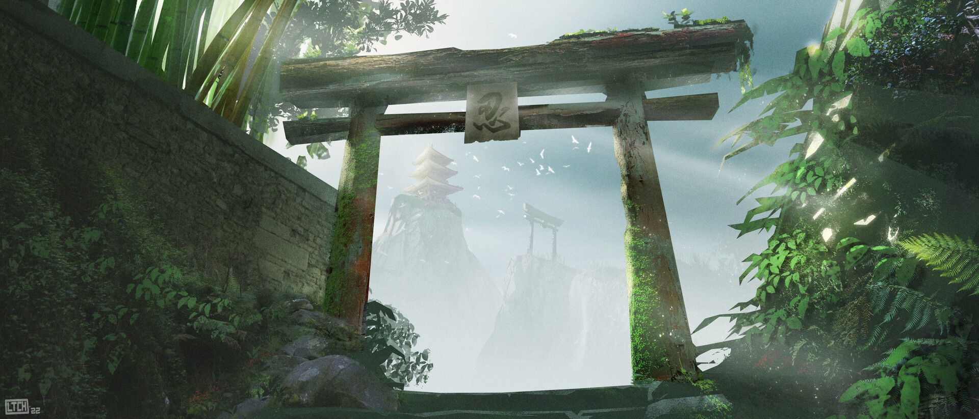 ArtStation - Old tori gate