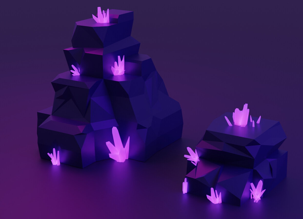 ArtStation - Purple crystal