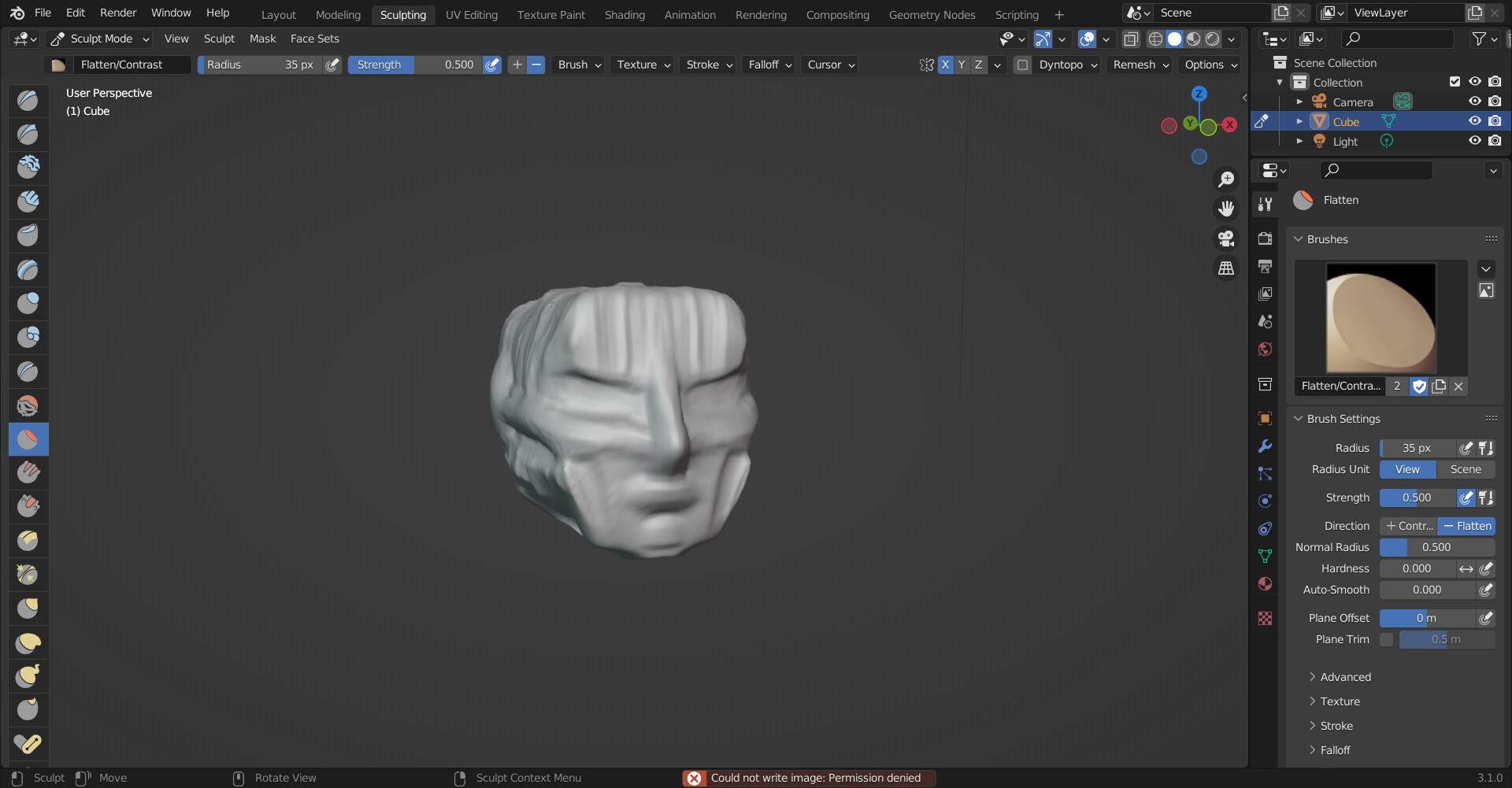 ArtStation - Head step 1