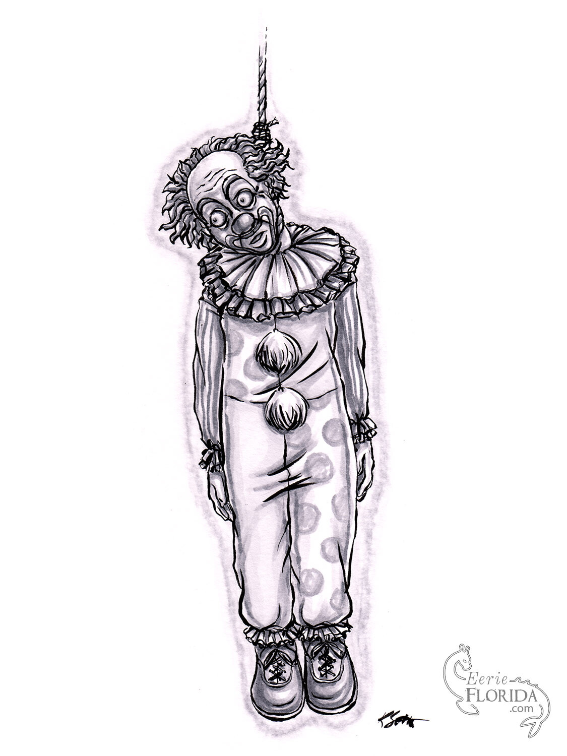 ArtStation - Hanged Ghost Clown
