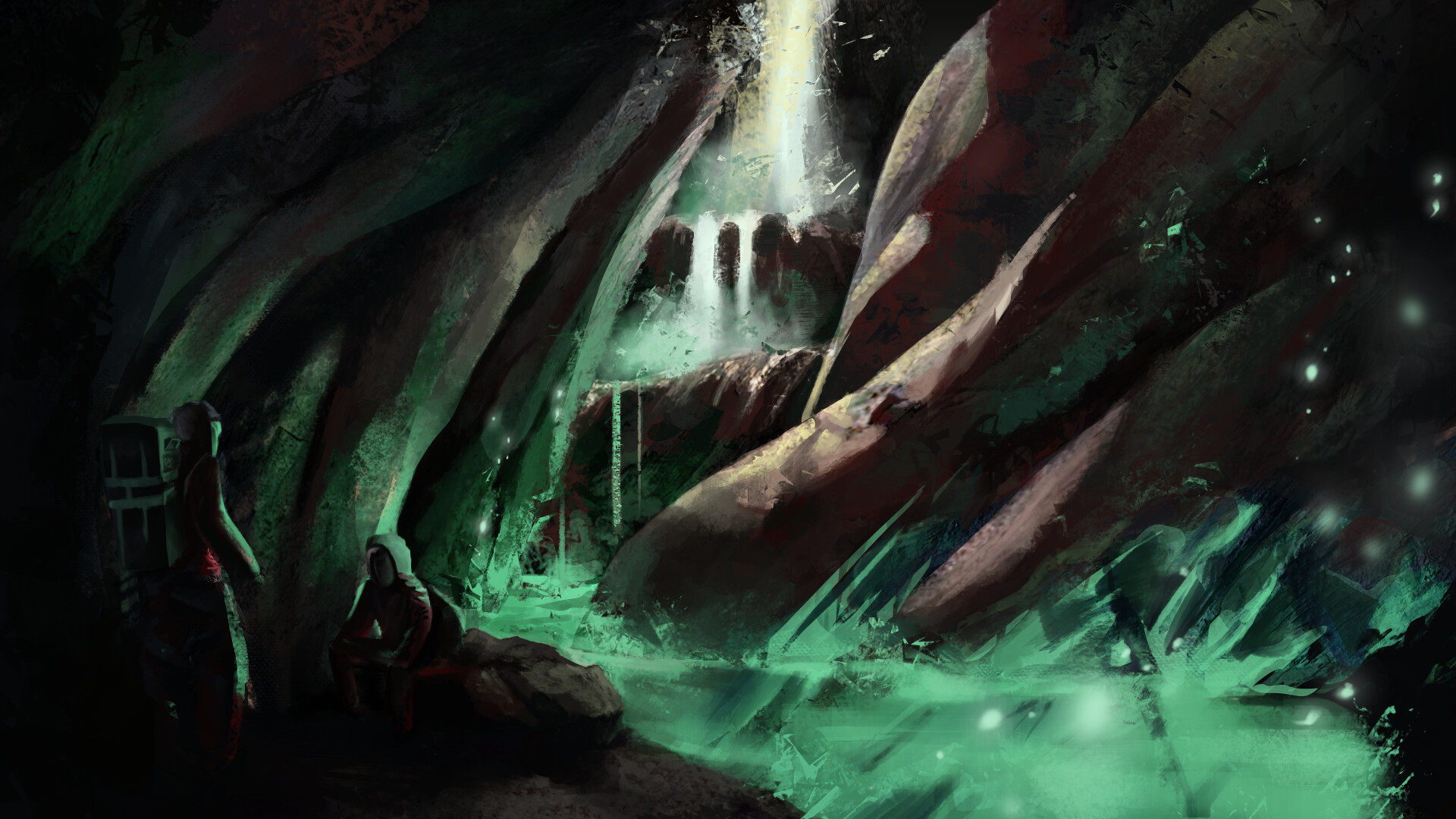 ArtStation - Toxic waterfall