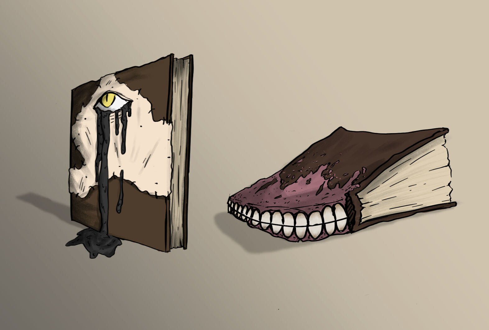 ArtStation - Necromancy books