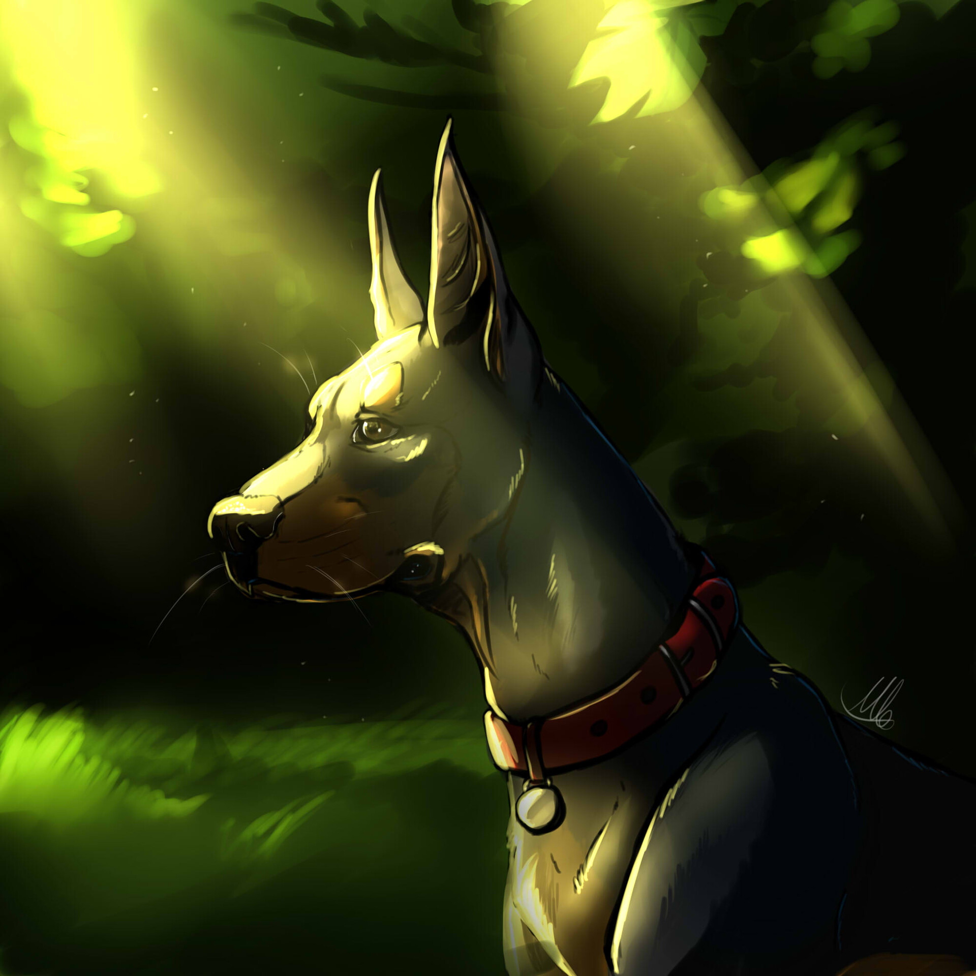 ArtStation - Doberman Dog Study