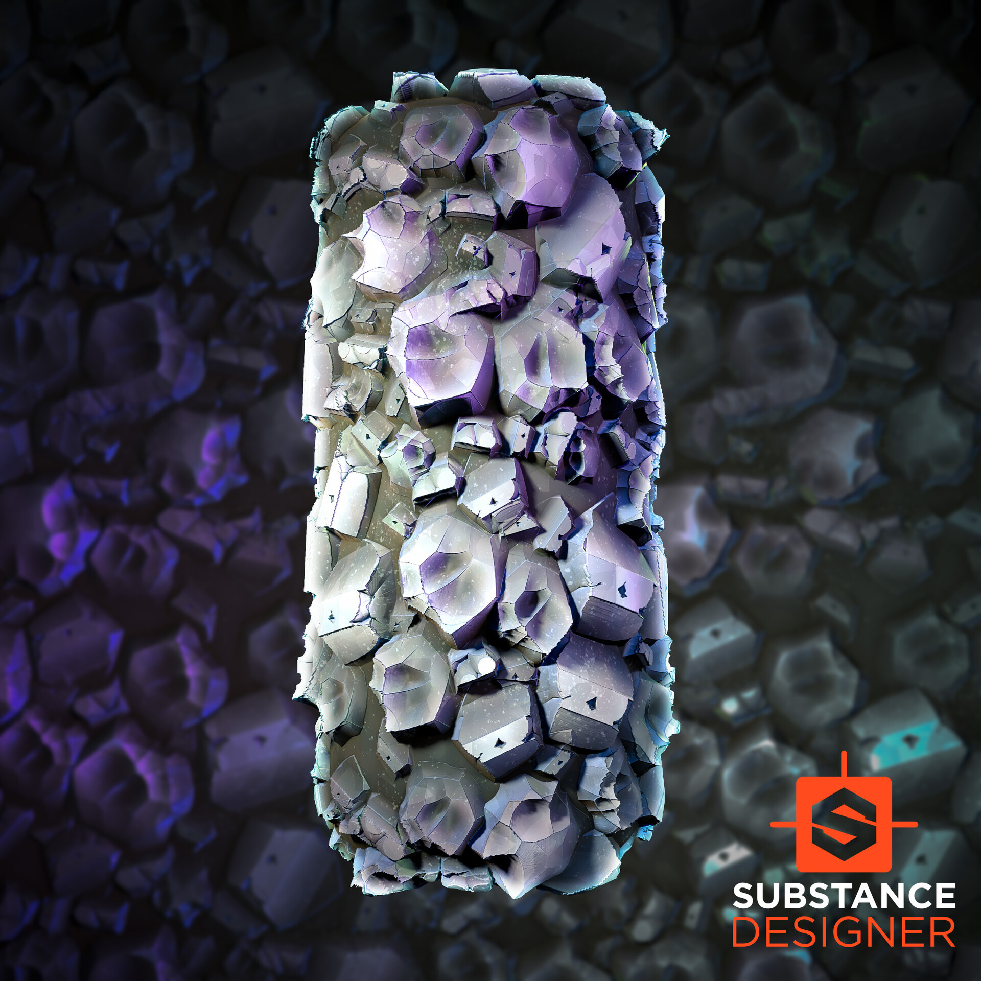 Nikita Nielsen - Substance Designer Practice - Lovecraft Inspired