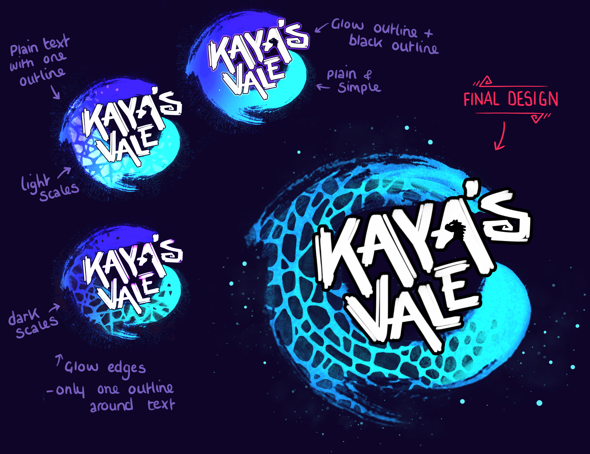 Kim Pitcher - Kaya's Vale: Logo Design