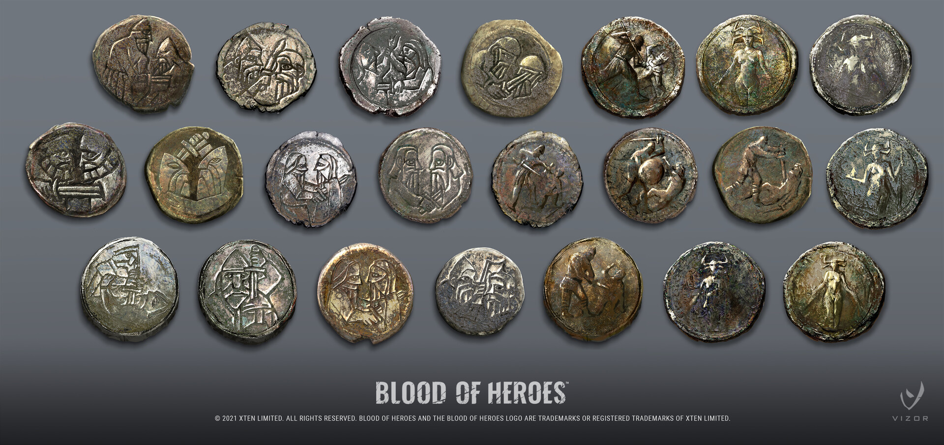 Vlad Petruchik - Coin concepts - Blood of Heroes