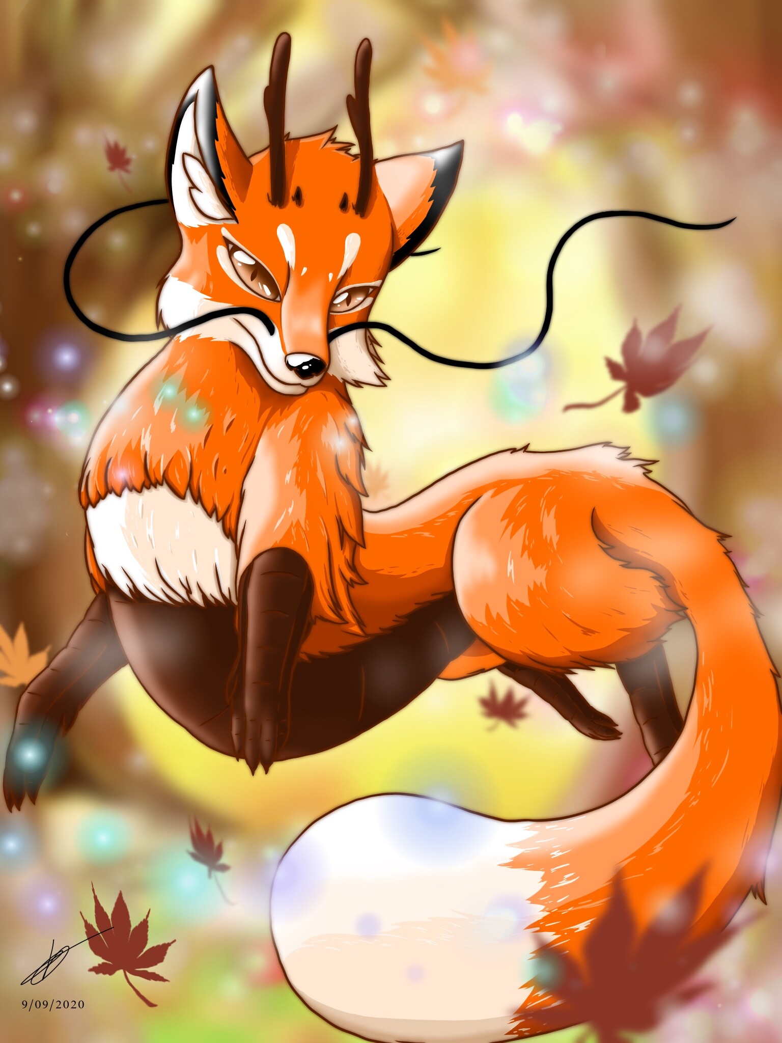 how to draw a fox dragon