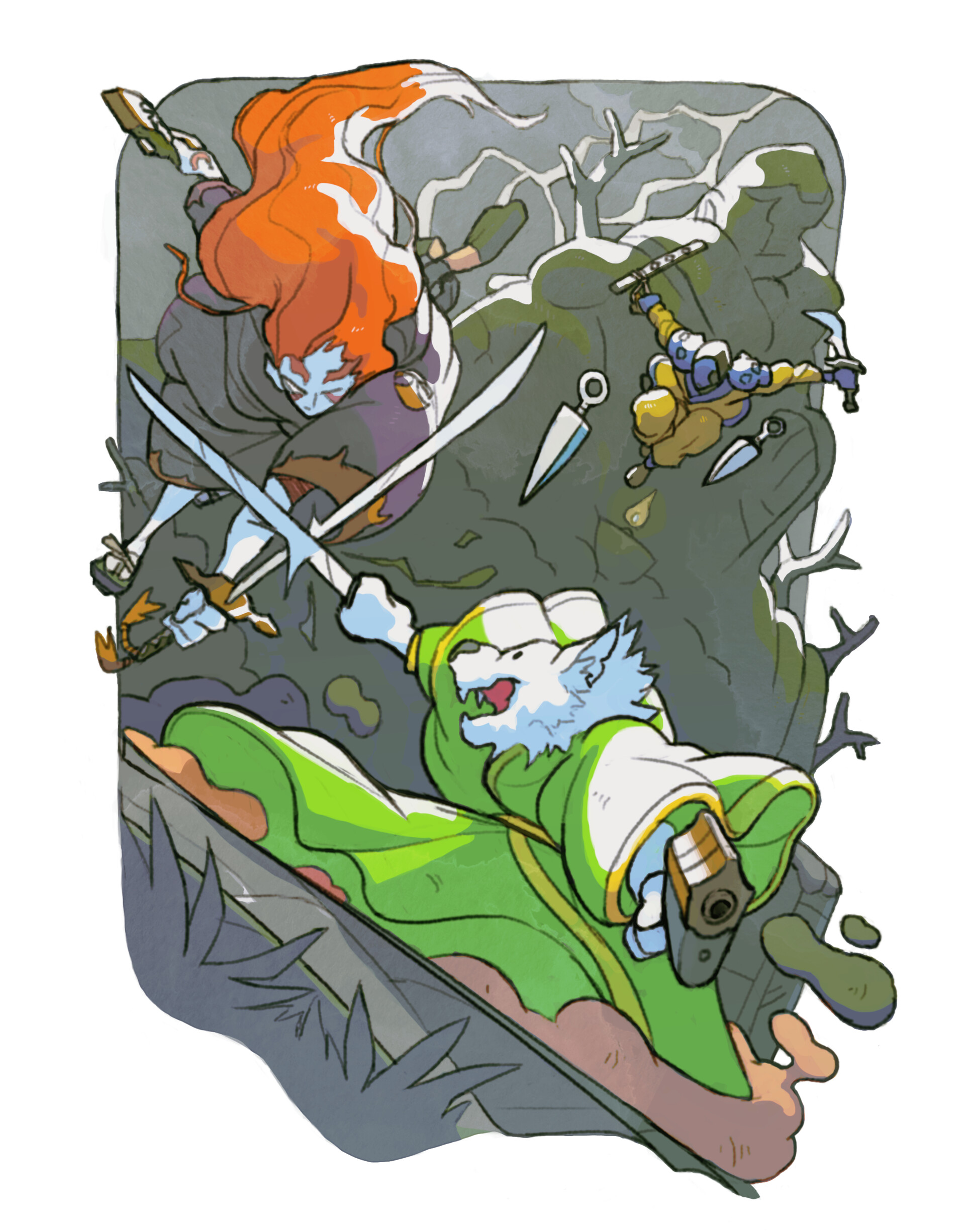 ArtStation - Fan art Samurai Gunn 2 - 2022