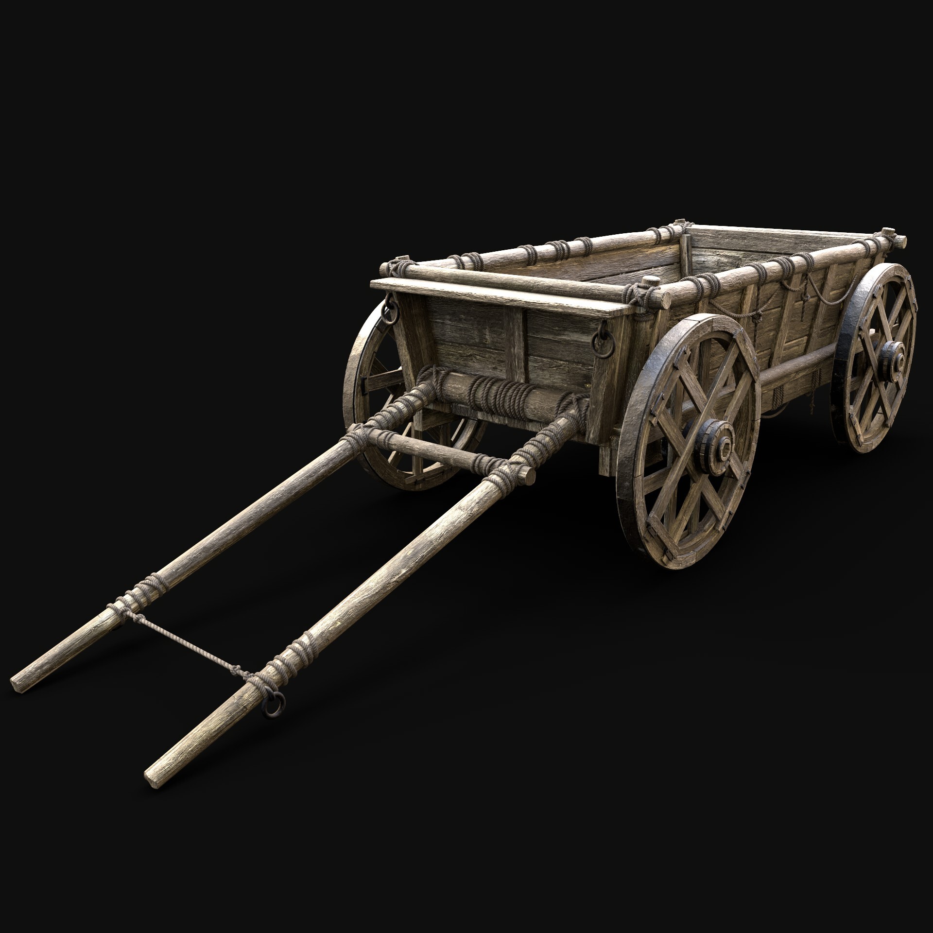 ArtStation - Wooden Cart