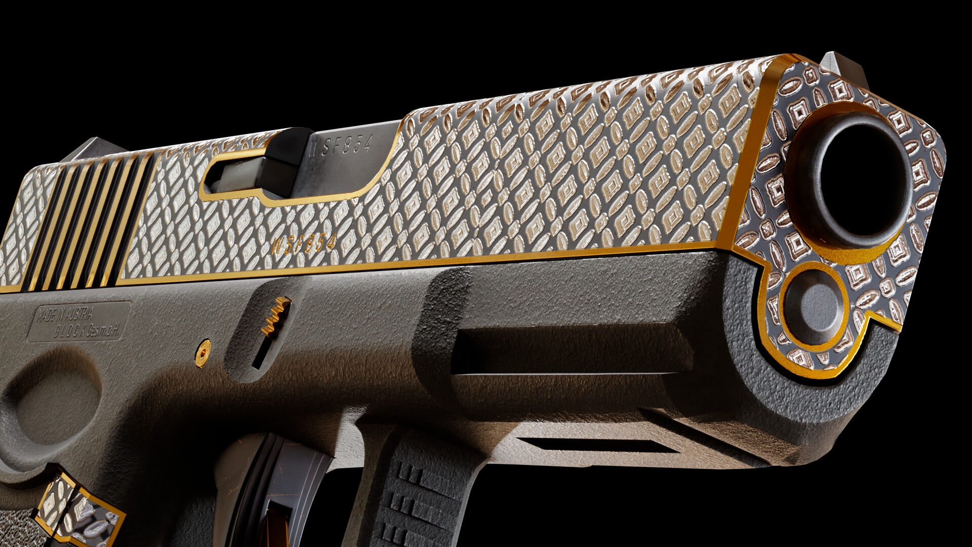 Chrome Glock 19