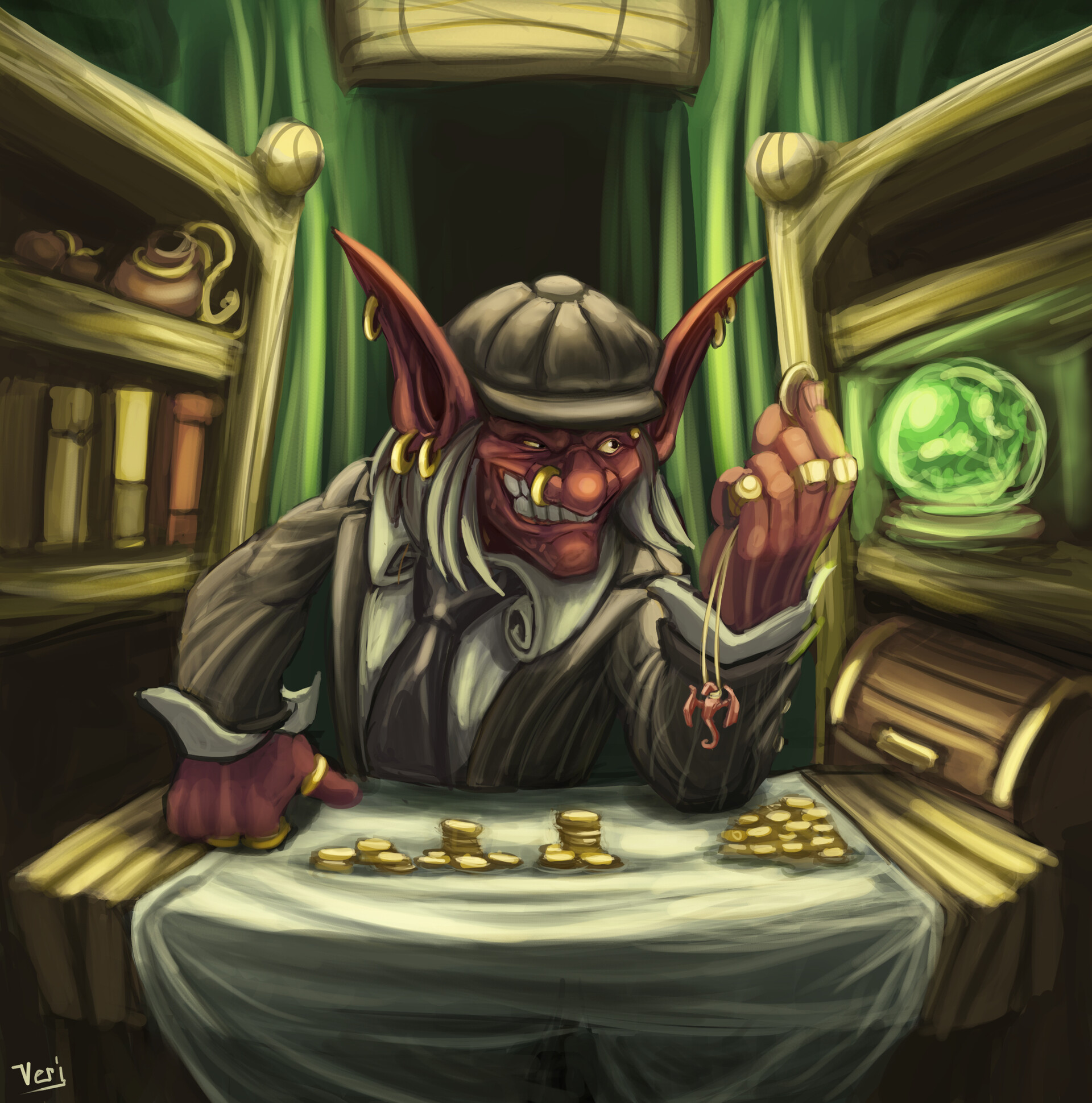 ArtStation - Krazbash - Goblin Rogue and Shop Owner