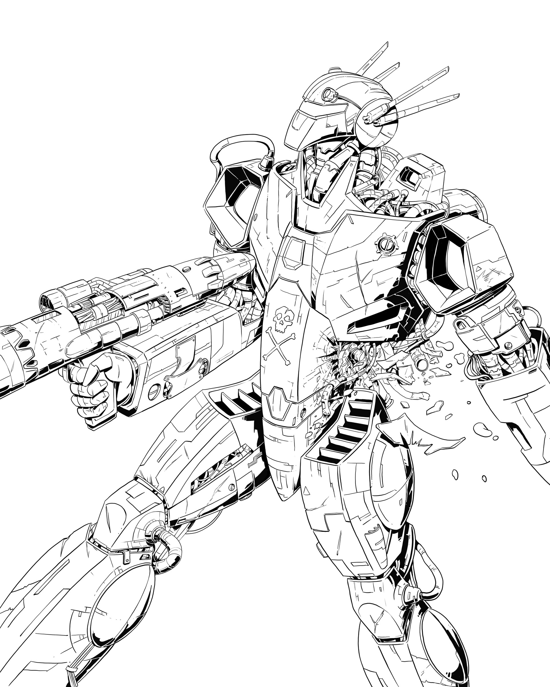 robotech coloring pages