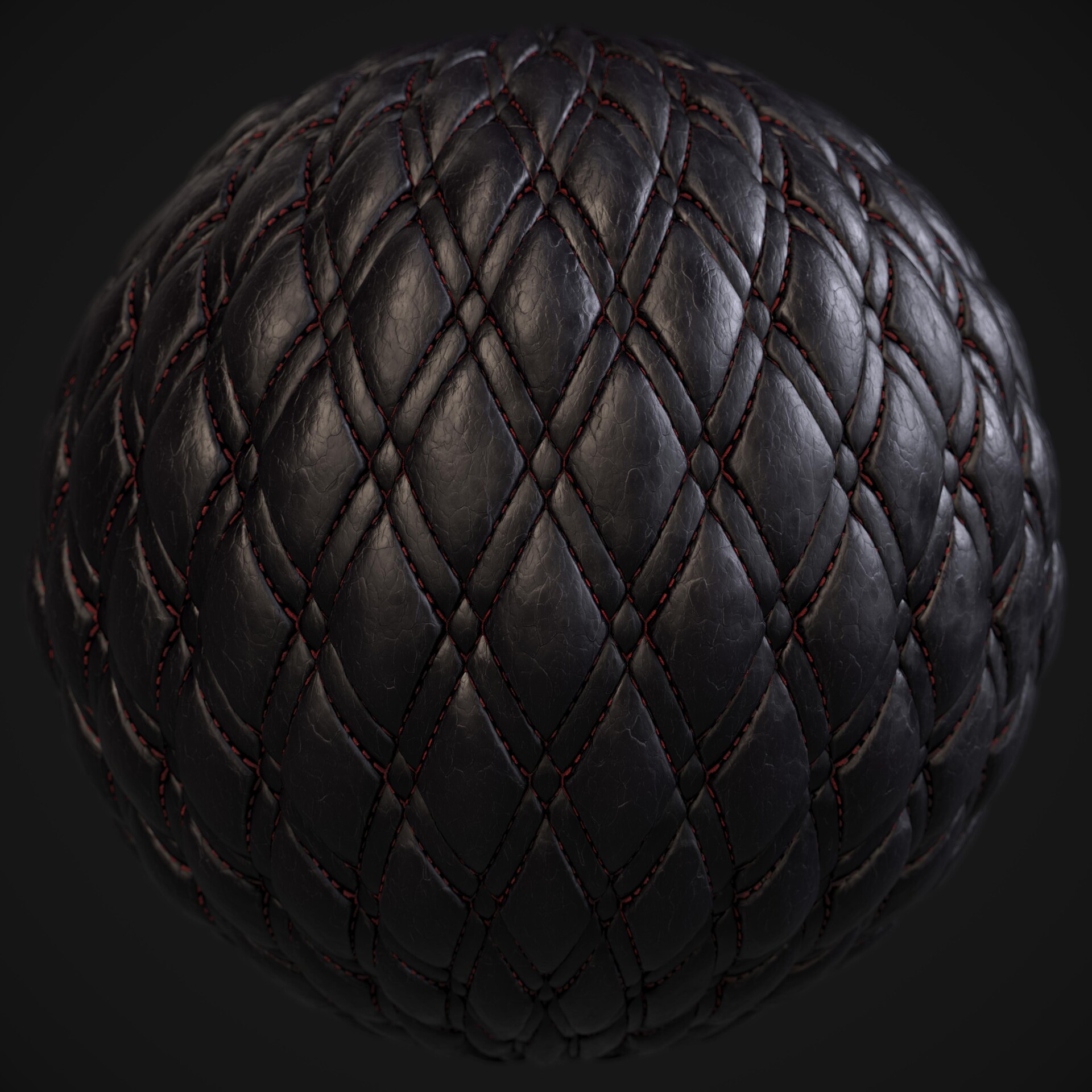 ArtStation - Padded Chesterfield Leather - Substance Designer