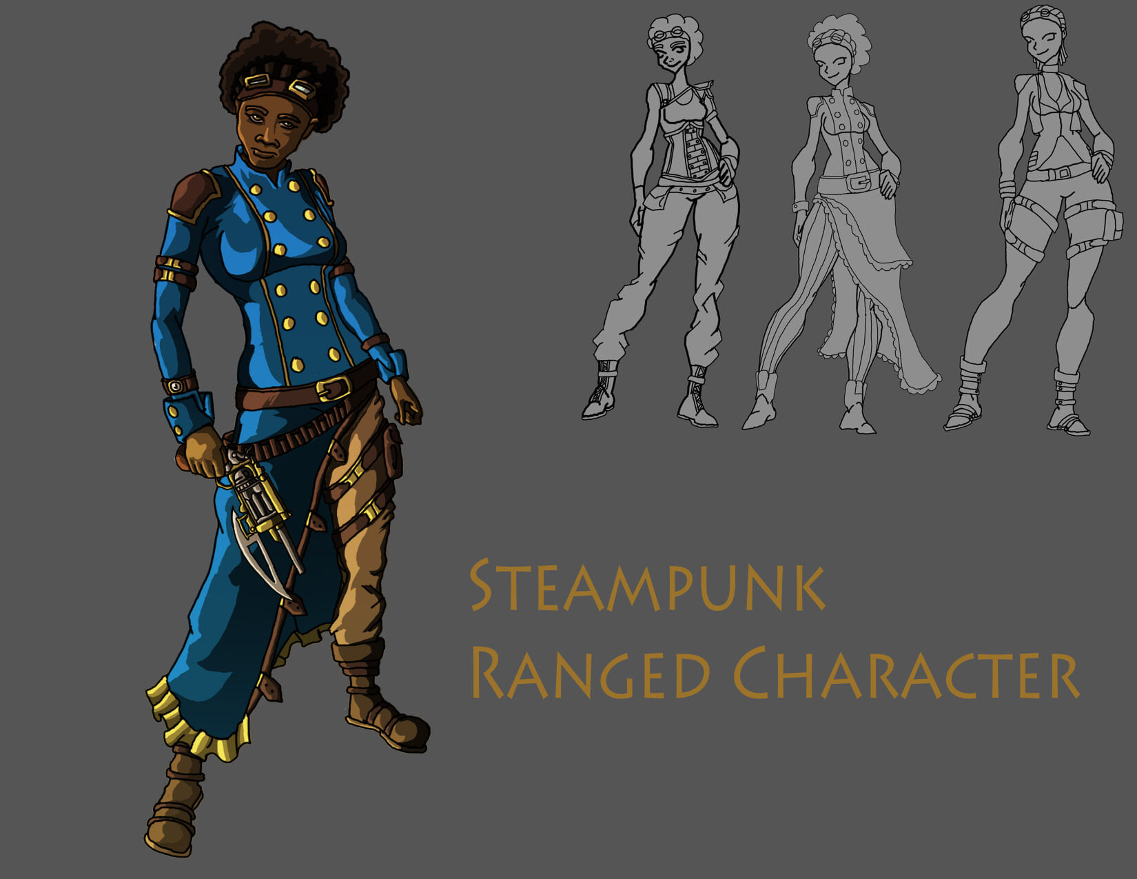 ArtStation - Steampunk Ranged Character Idea