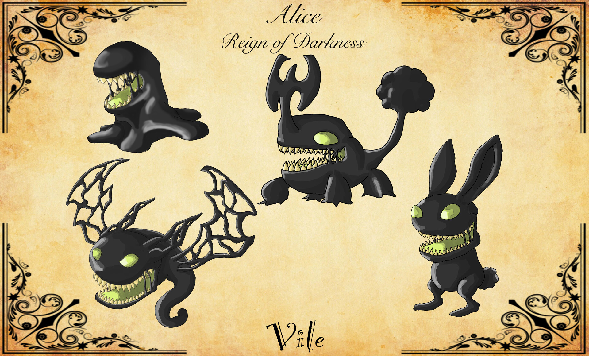 ArtStation - Character Concept of The Vile for My Original Game Idea ...