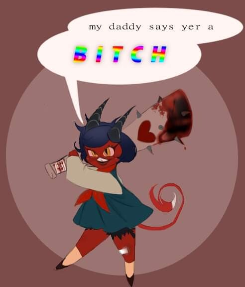 ArtStation - Helluva Boss's Millie getting into a fight with an uppity ...