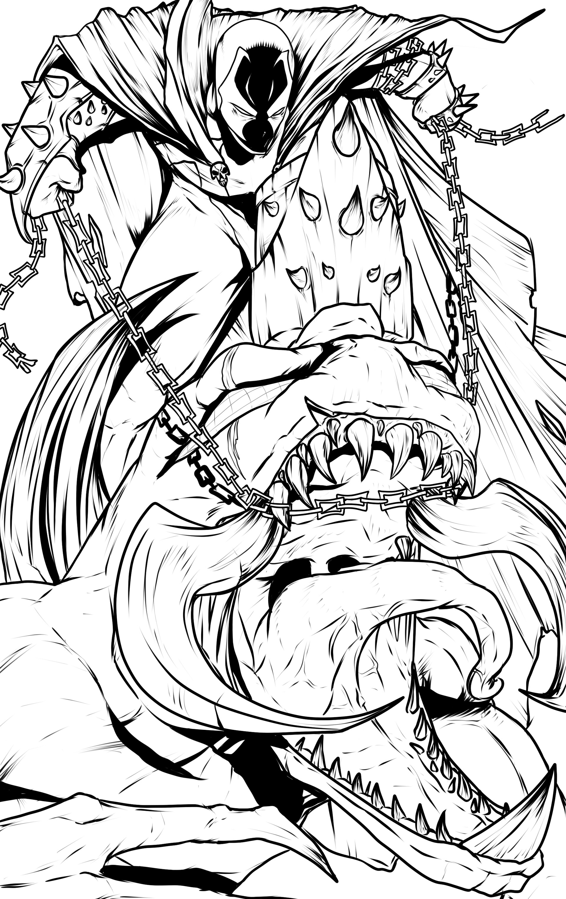 spawn coloring sheets