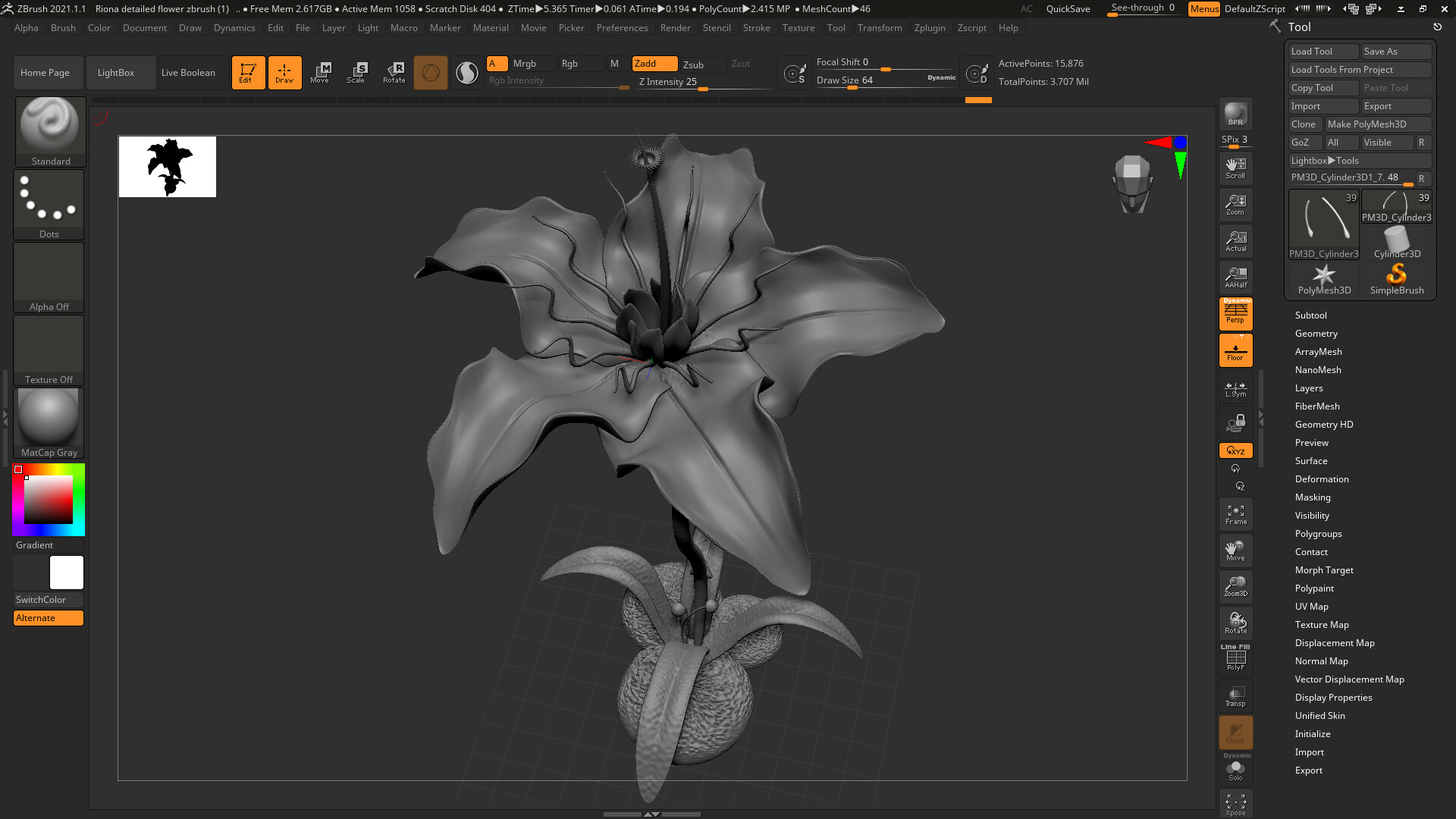 ArtStation - 3D Flower Prop Model
