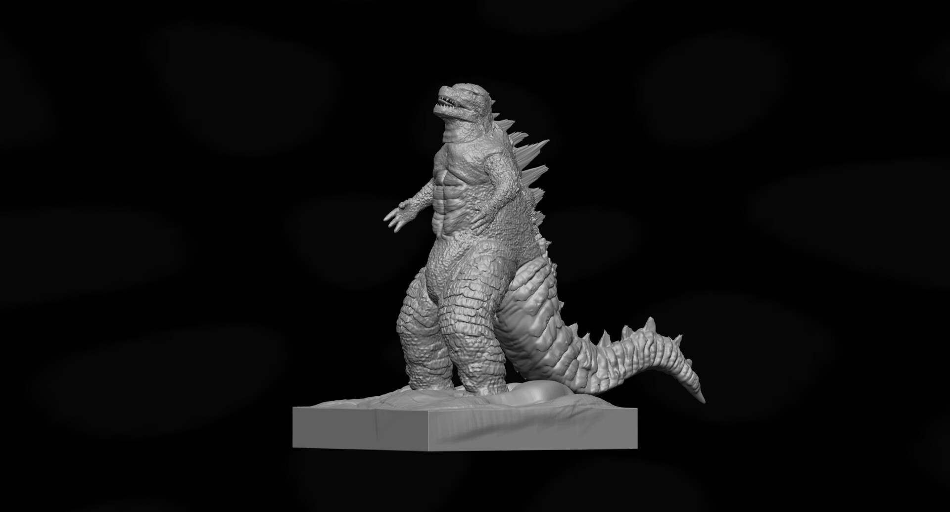 ArtStation - Godzilla sculpt
