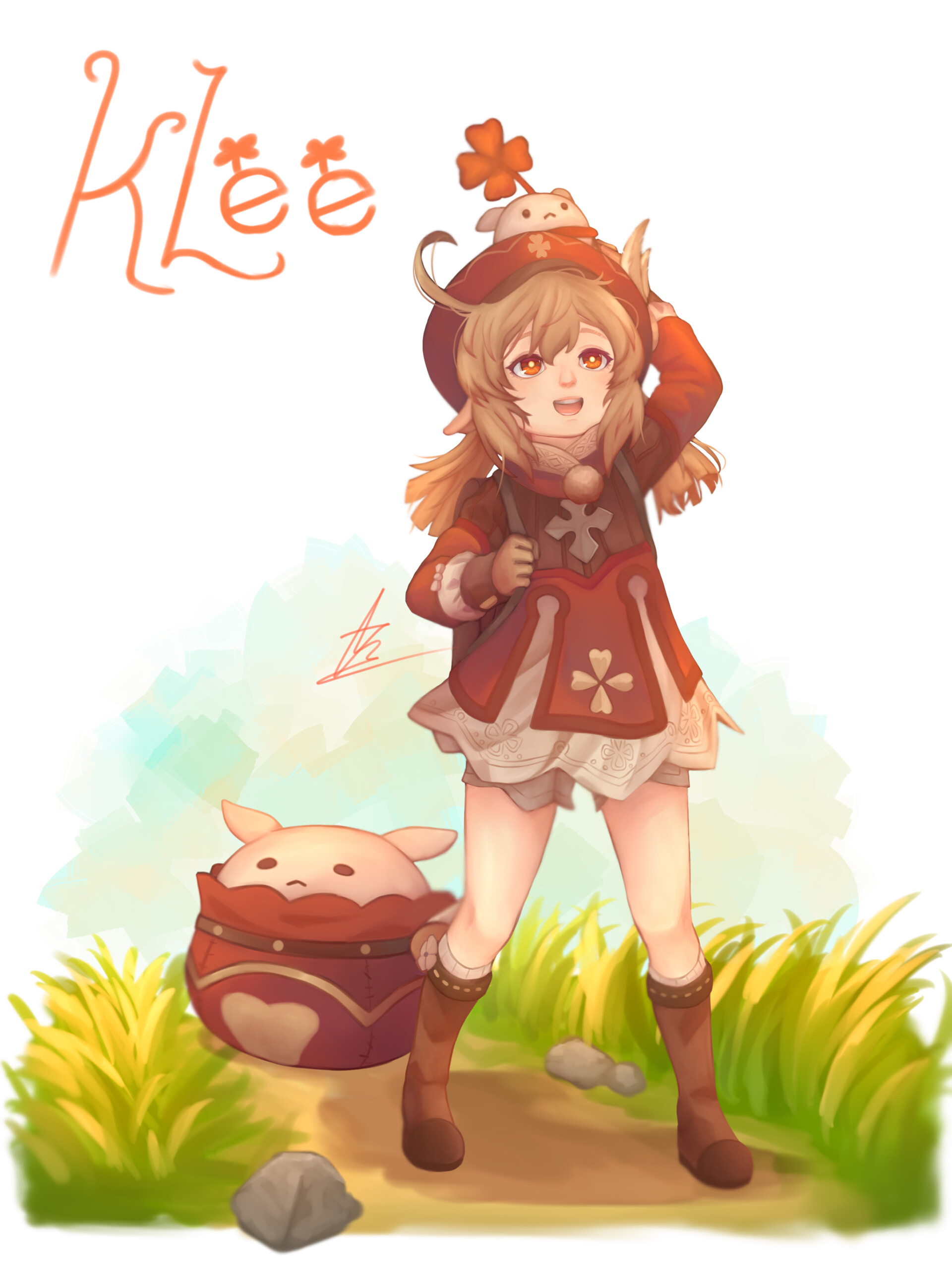 ArtStation - Sunlight Clover Explorer KLEE