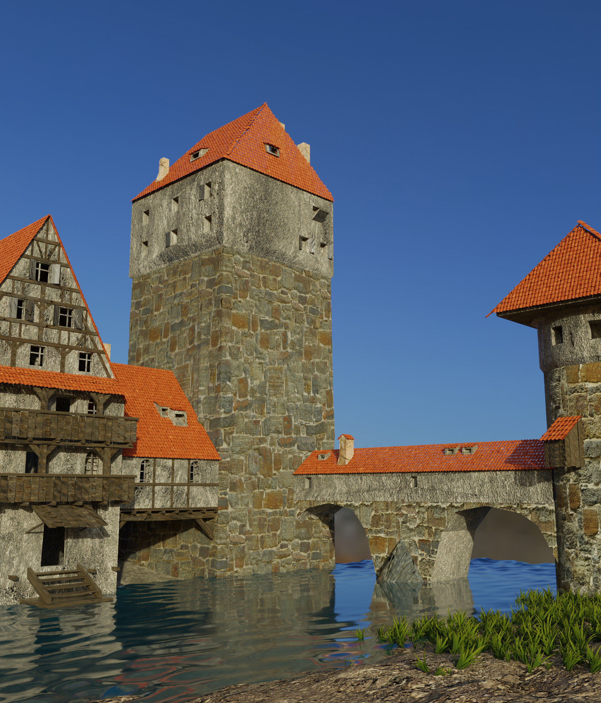 ArtStation - Medieval quarter