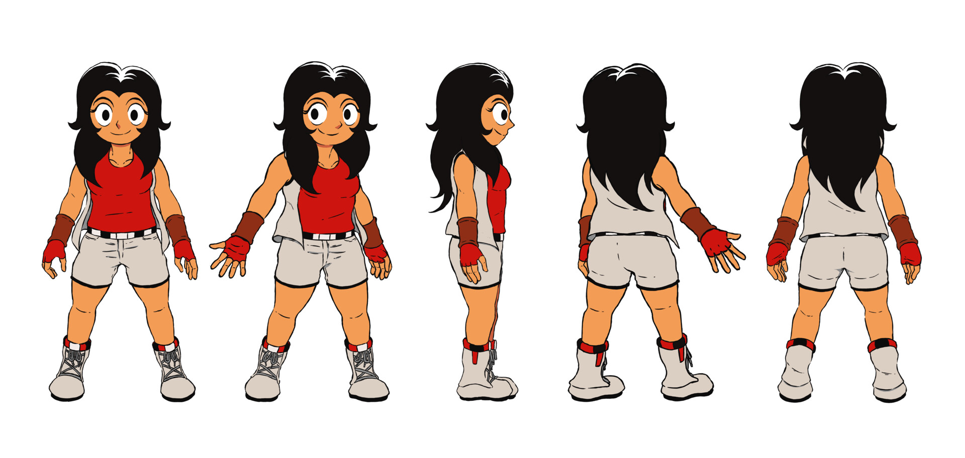 ArtStation - Character Sheet- Zoey