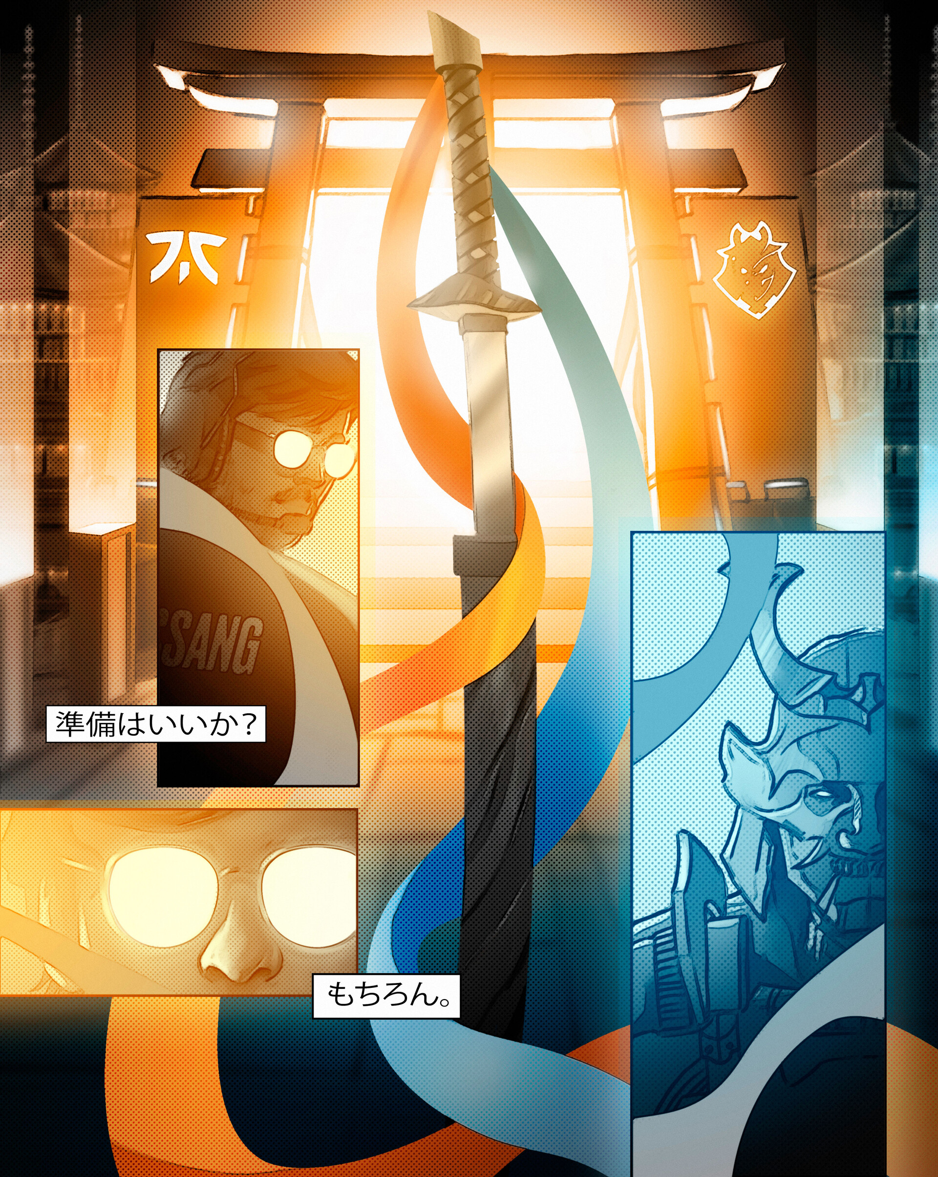 Xènia Sunyé (Makiblue) - FNATIC vs G2 LEC semifinal poster promo