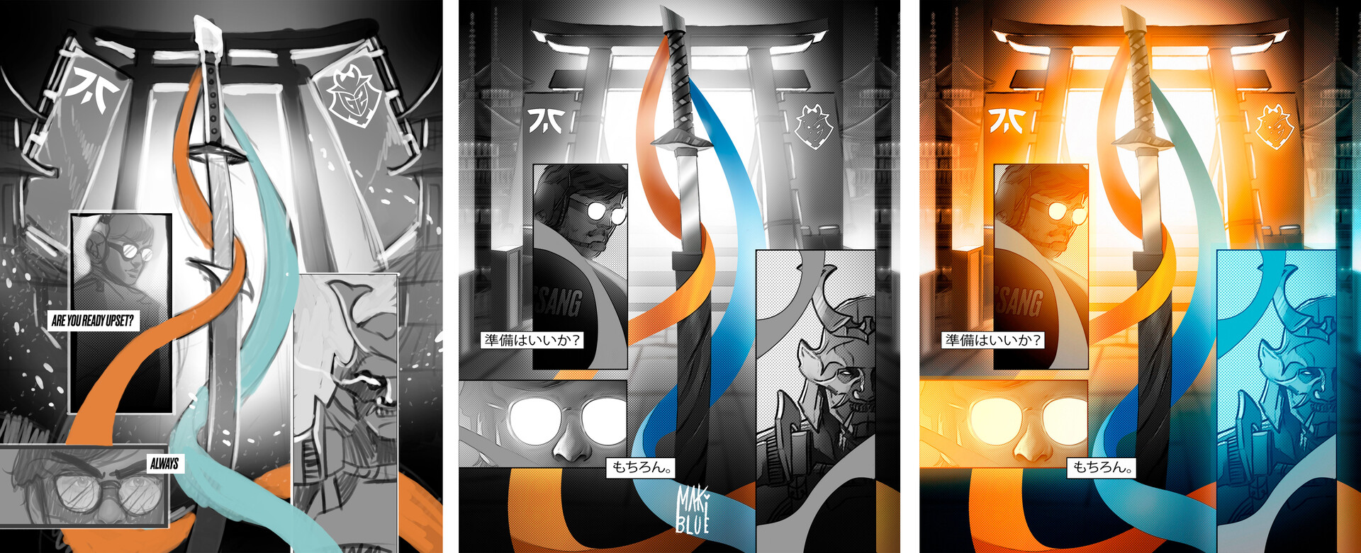 Xènia Sunyé (Makiblue) - FNATIC vs G2 LEC semifinal poster promo