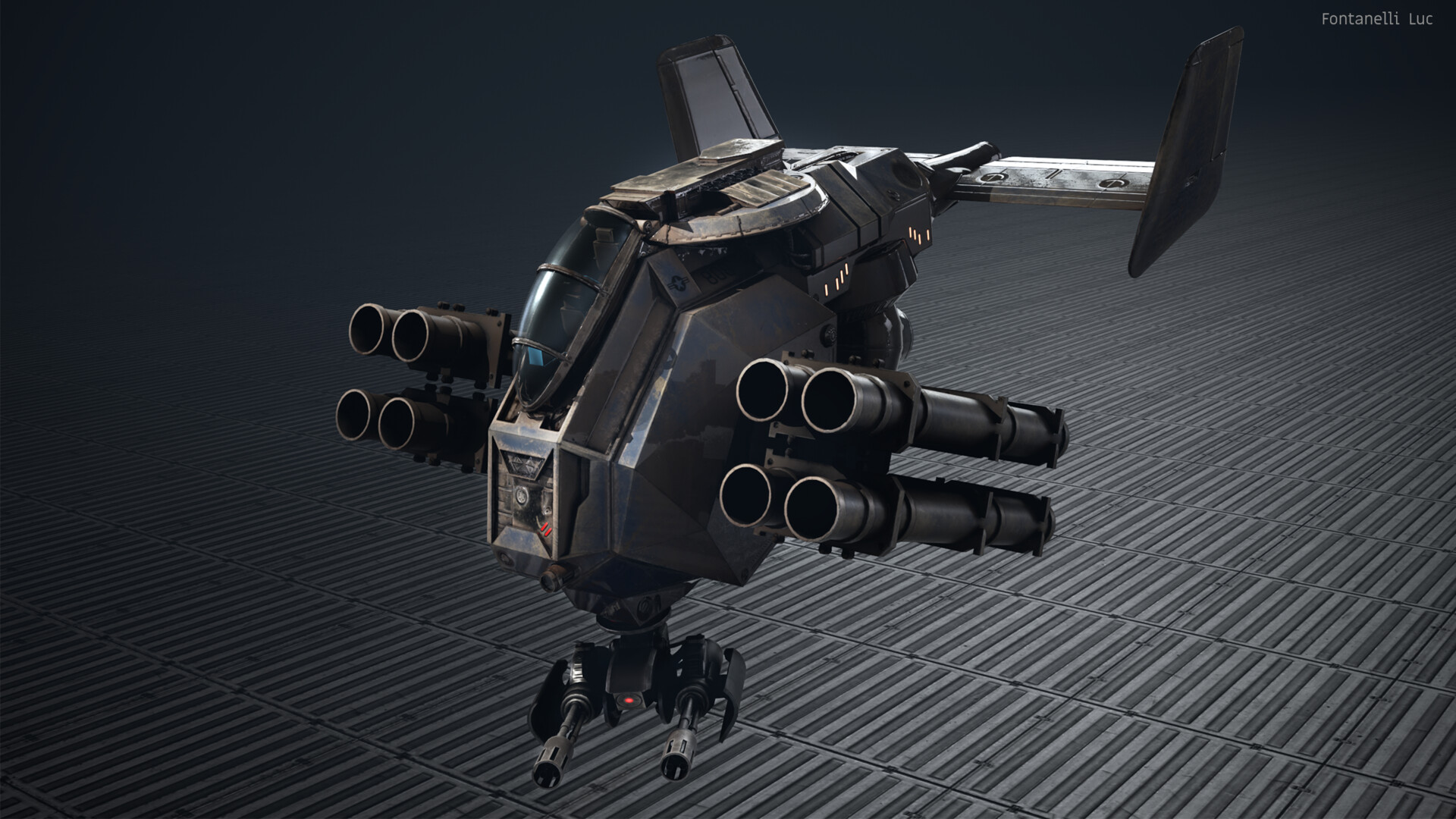 ArtStation - Ship concept MDF-18