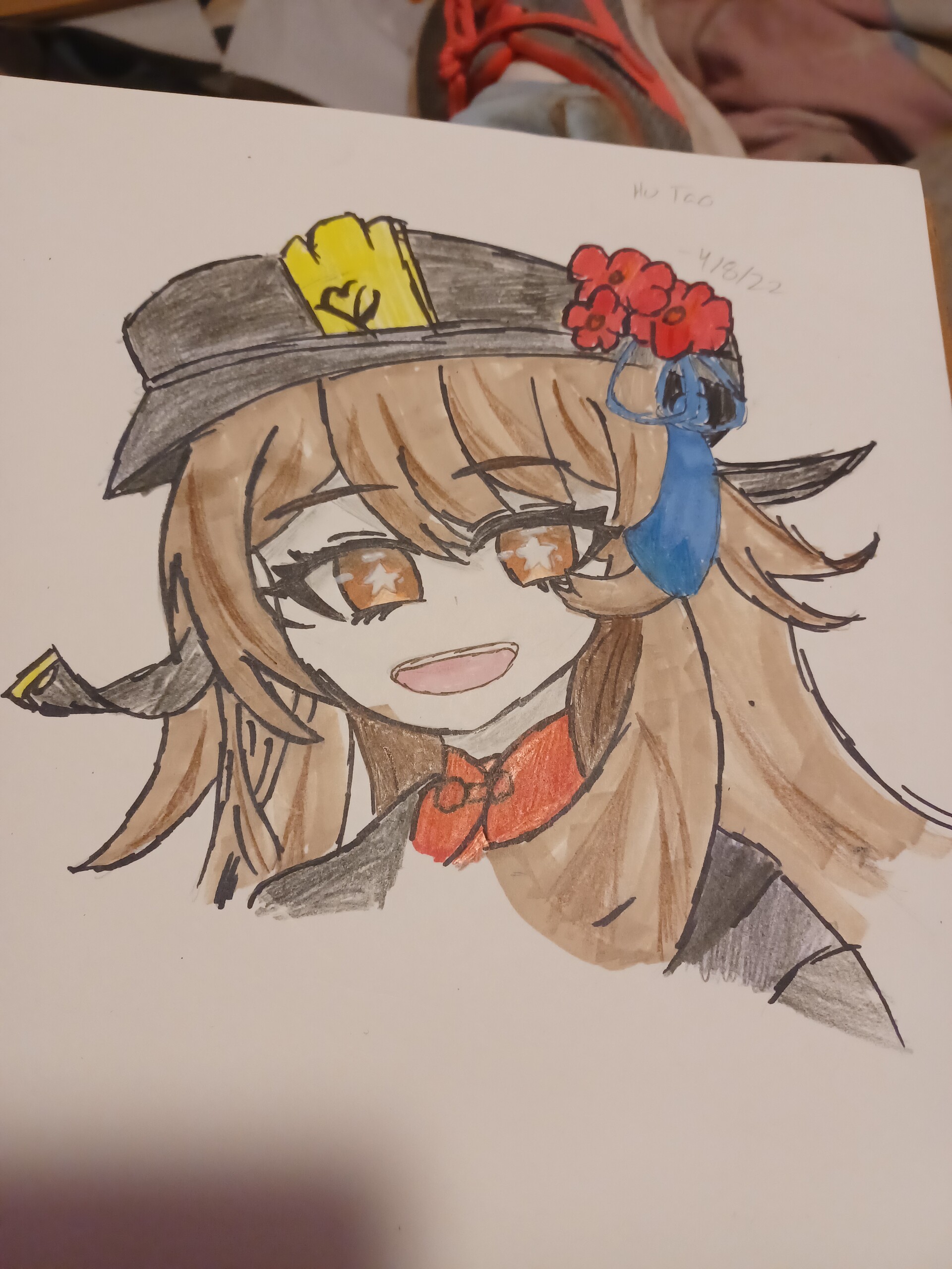 ArtStation - Hu Tao drawing