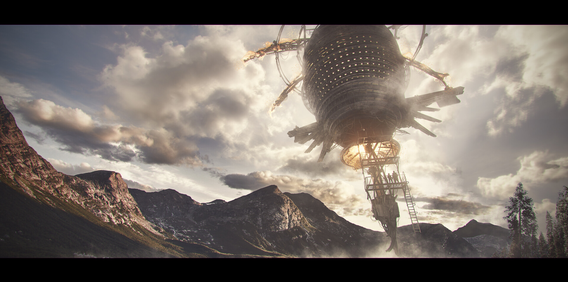 ArtStation - "Zeppelin Building"