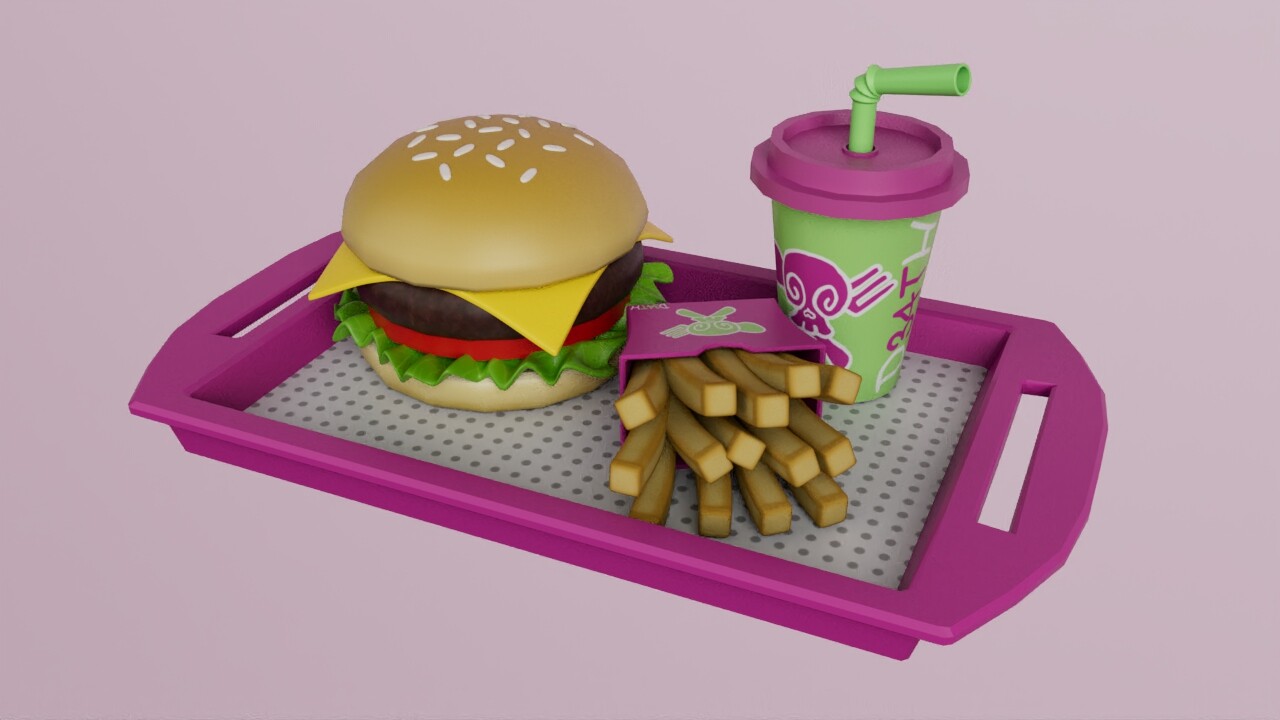 ArtStation - 3D Fast Food