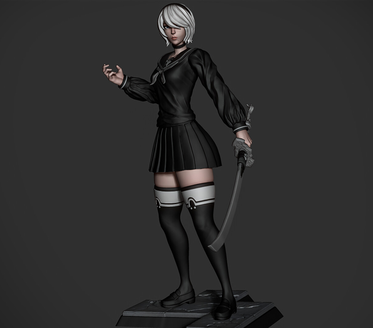 ArtStation - 2B - Model - 3D Print