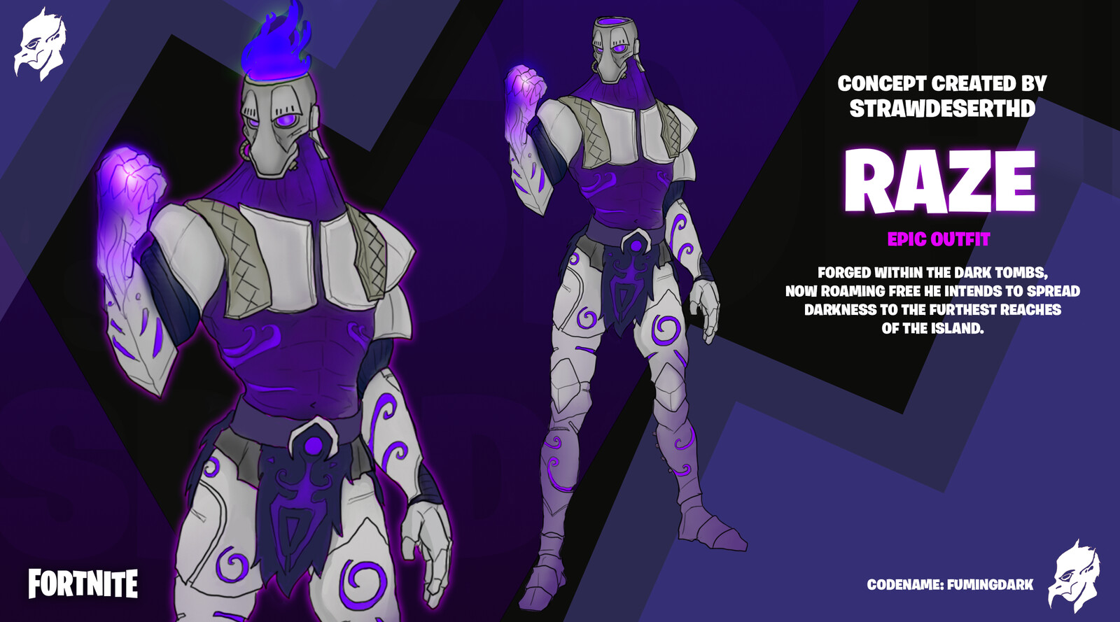 StrawDesertHD - Raze - Fortnite Concept Outfit - (Fan-Made)