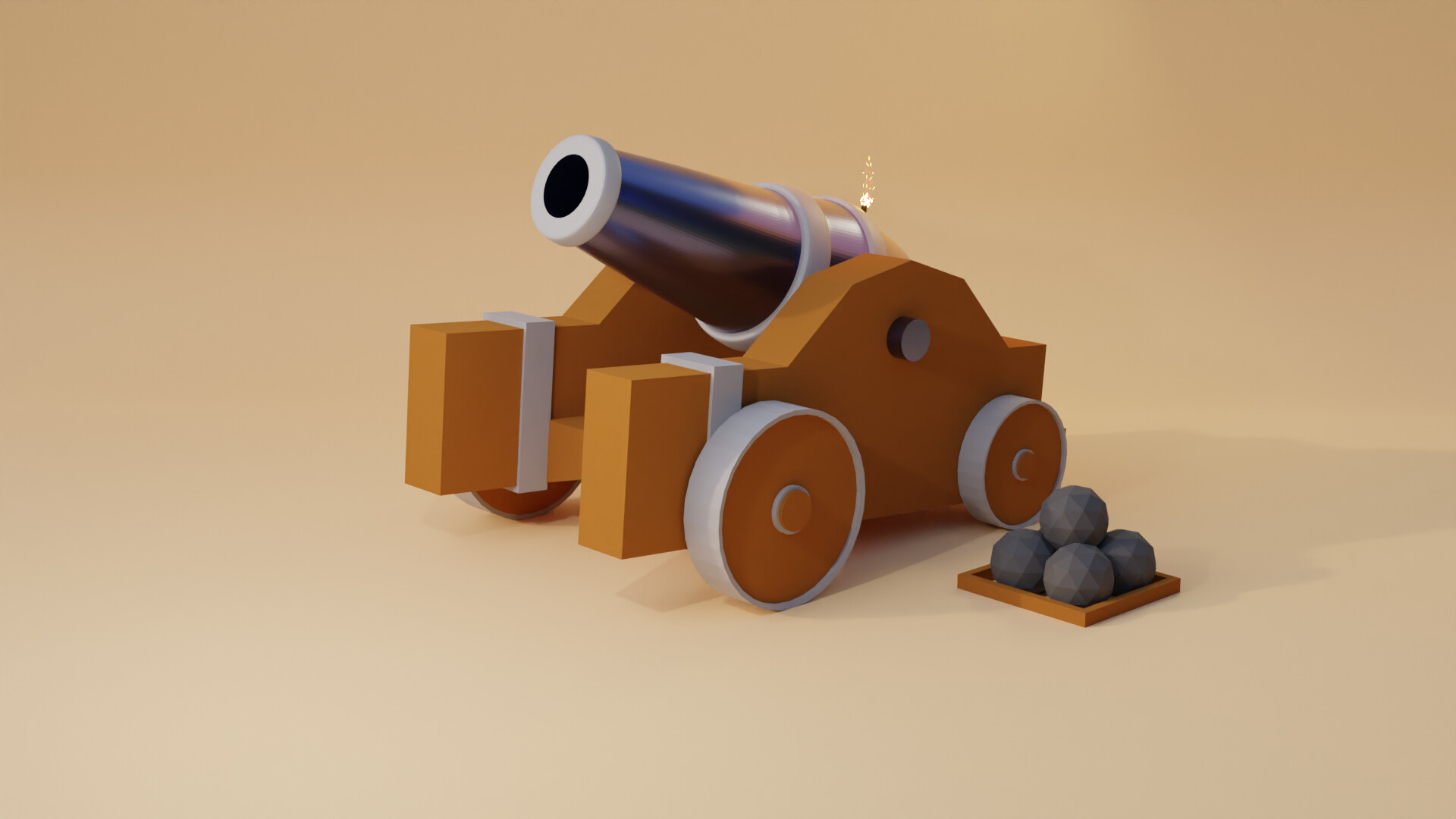 ArtStation - Cannon Low-Poly
