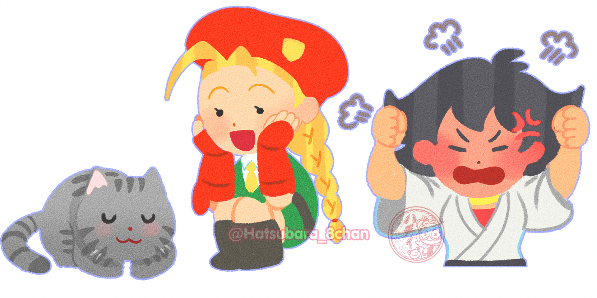 Street Fighter doodle [Irasutoya inspired] by Hachii Reyes — ProUser.Me