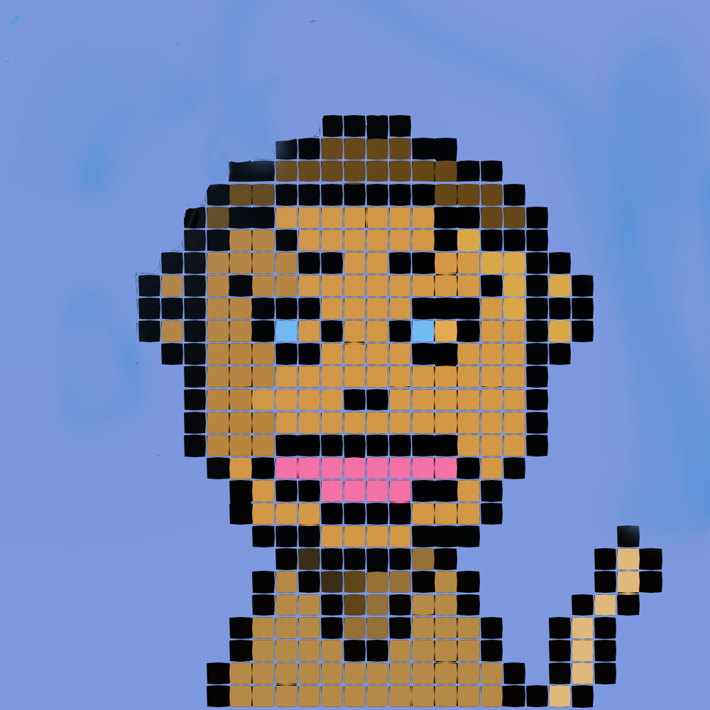 ArtStation - Pixelized Monkey #1