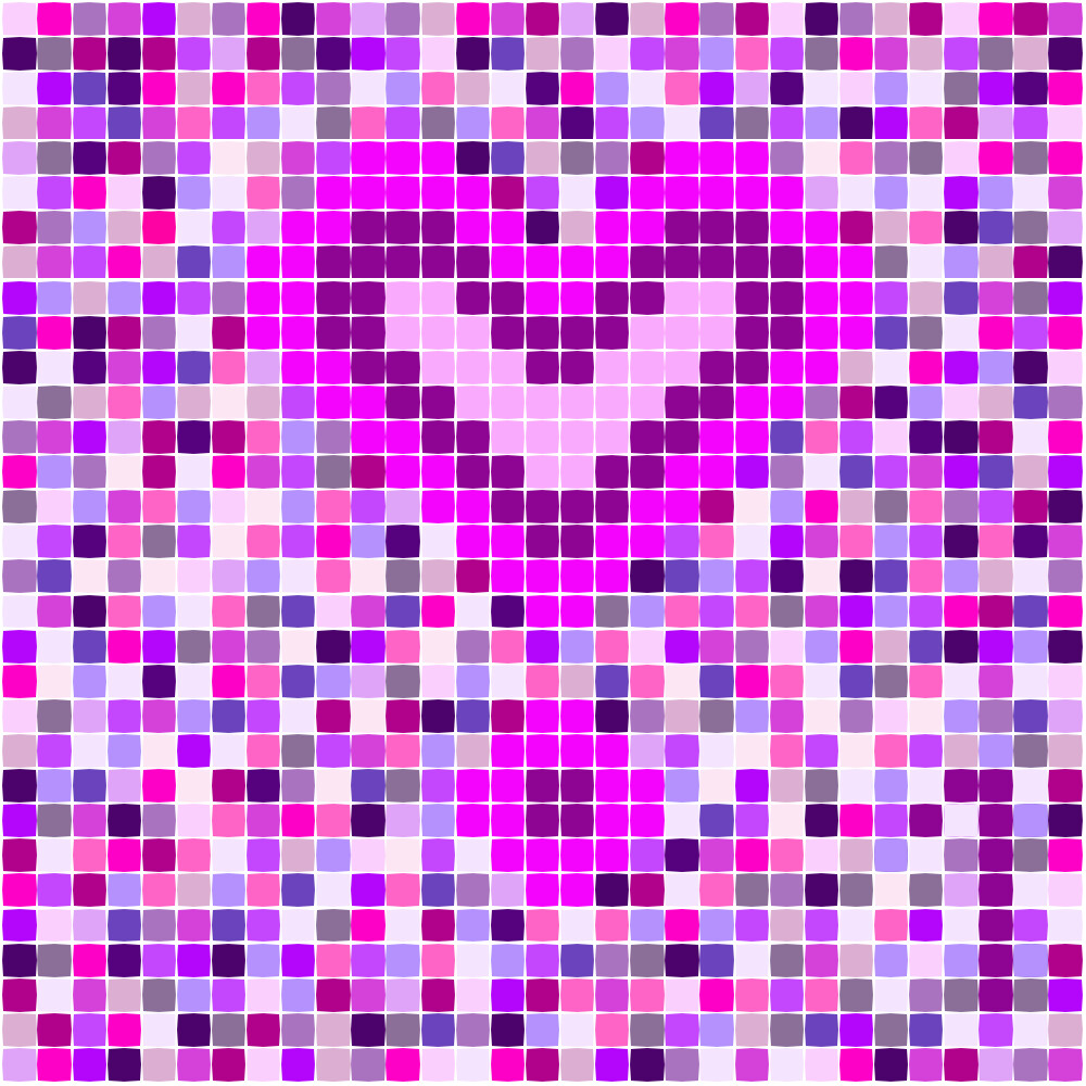 ArtStation - Pixelized Purple Heart #1