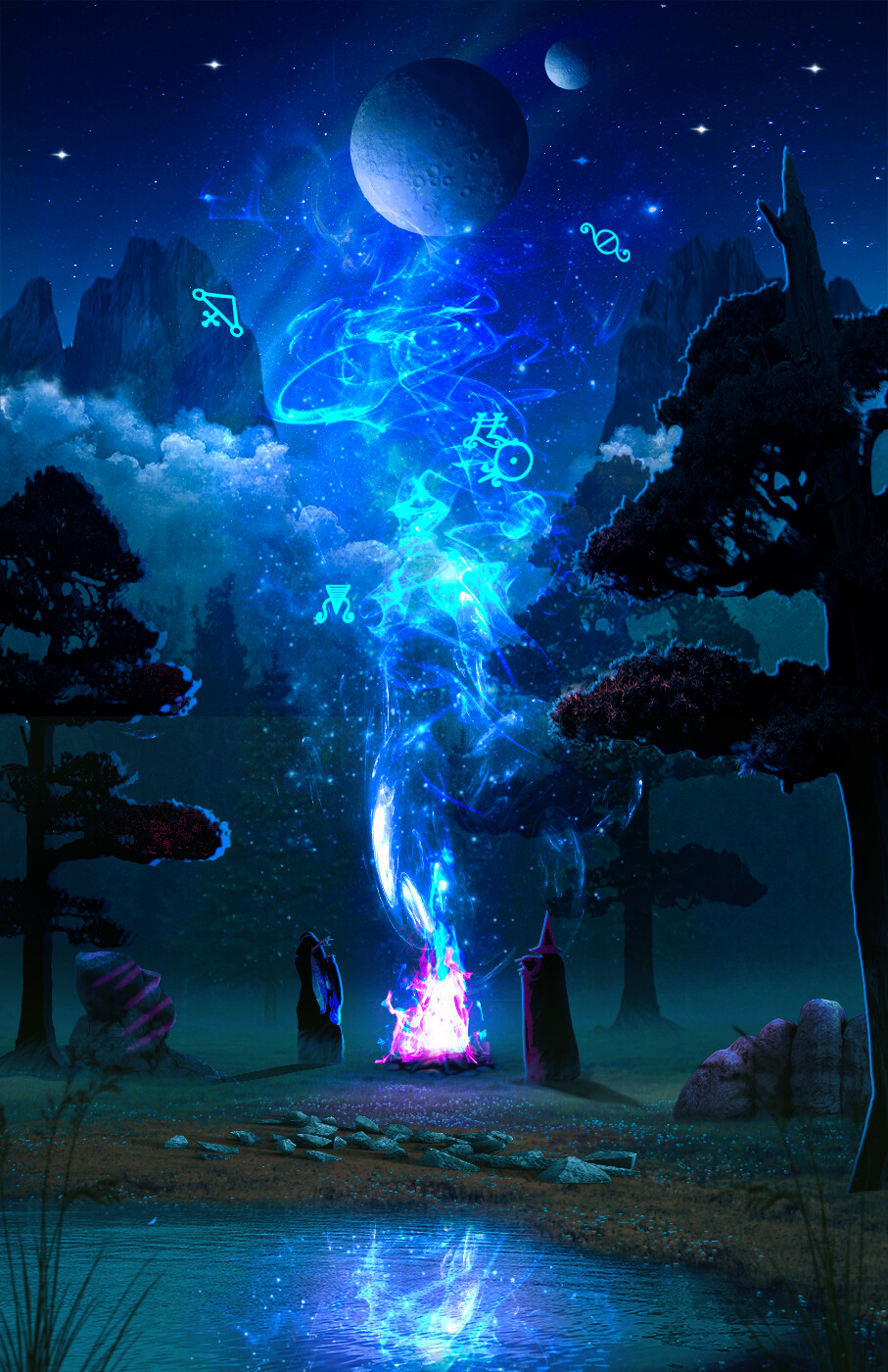 ArtStation - Forest Magic Fire