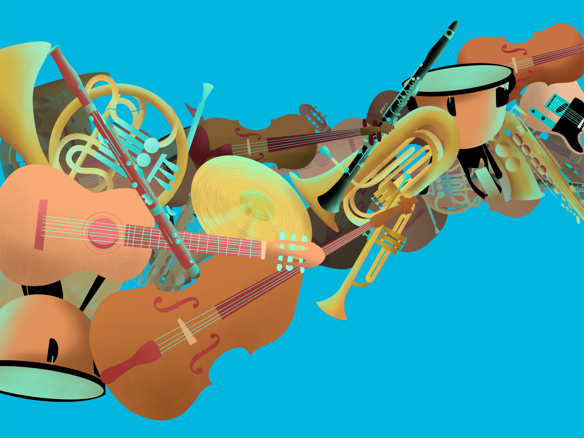 ArtStation - Falling instruments