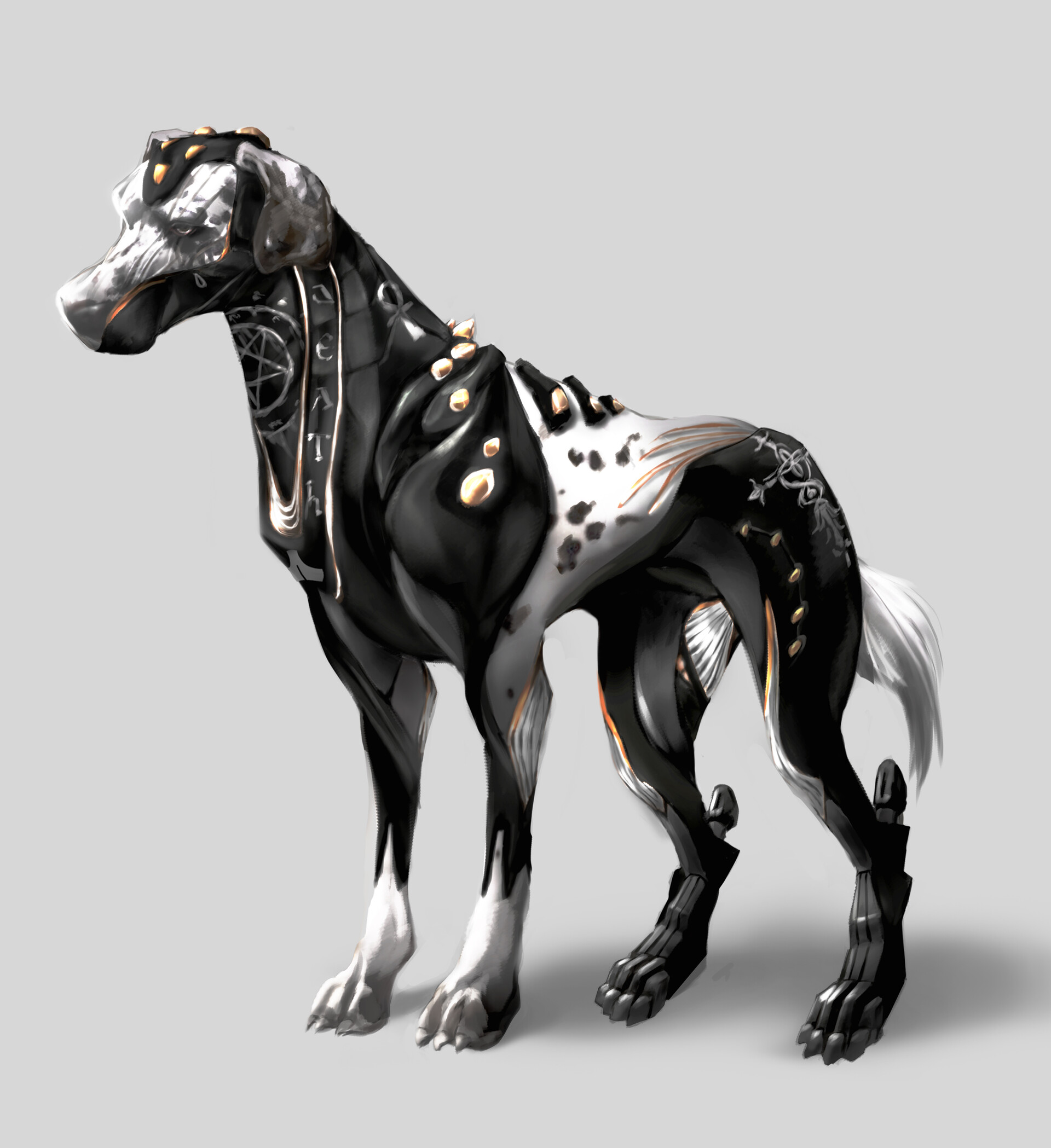 ArtStation - Cyberdogz Spotty the Dalmtian & Shadow Rottweiler