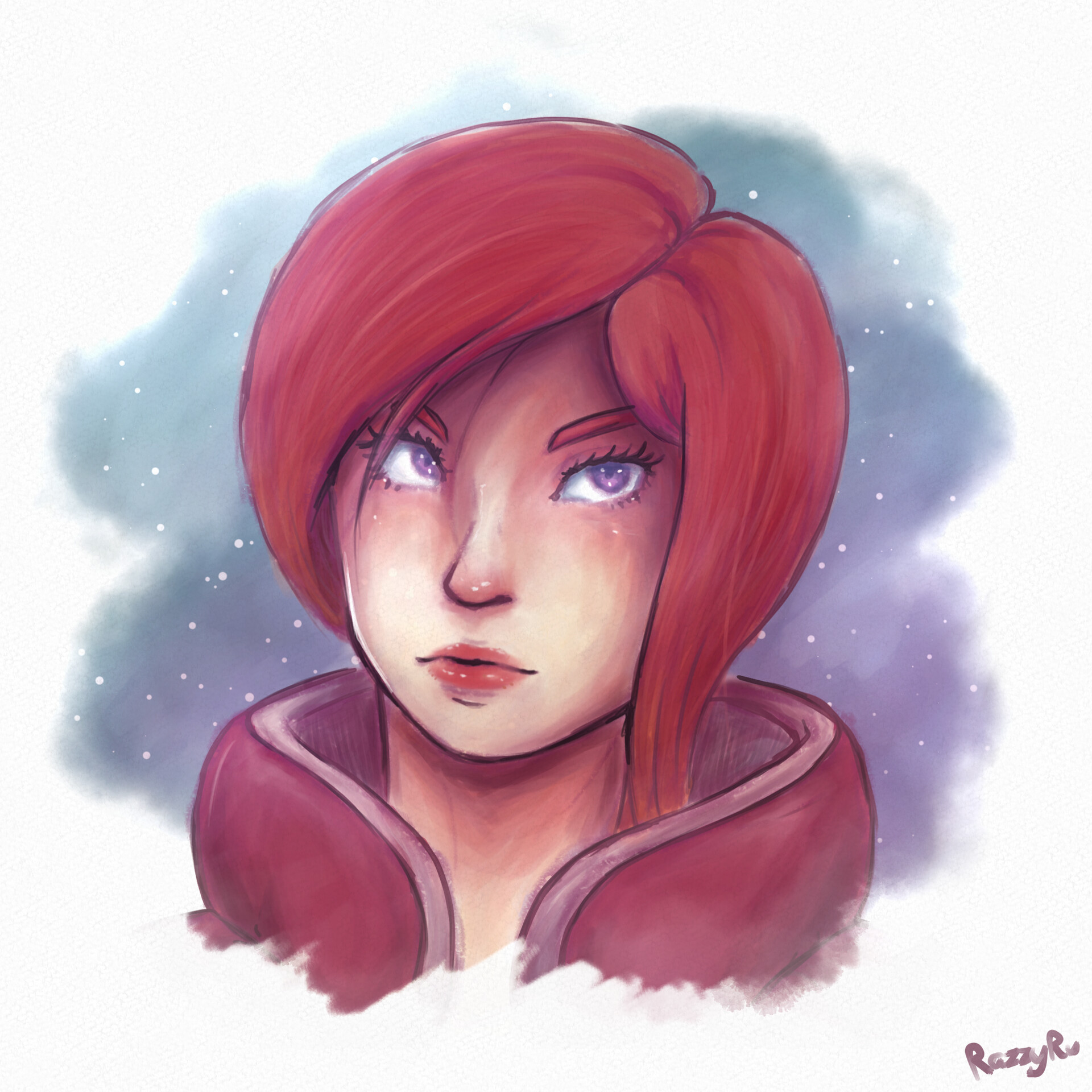 ArtStation - "Claire" (Brush Practice Illustration)