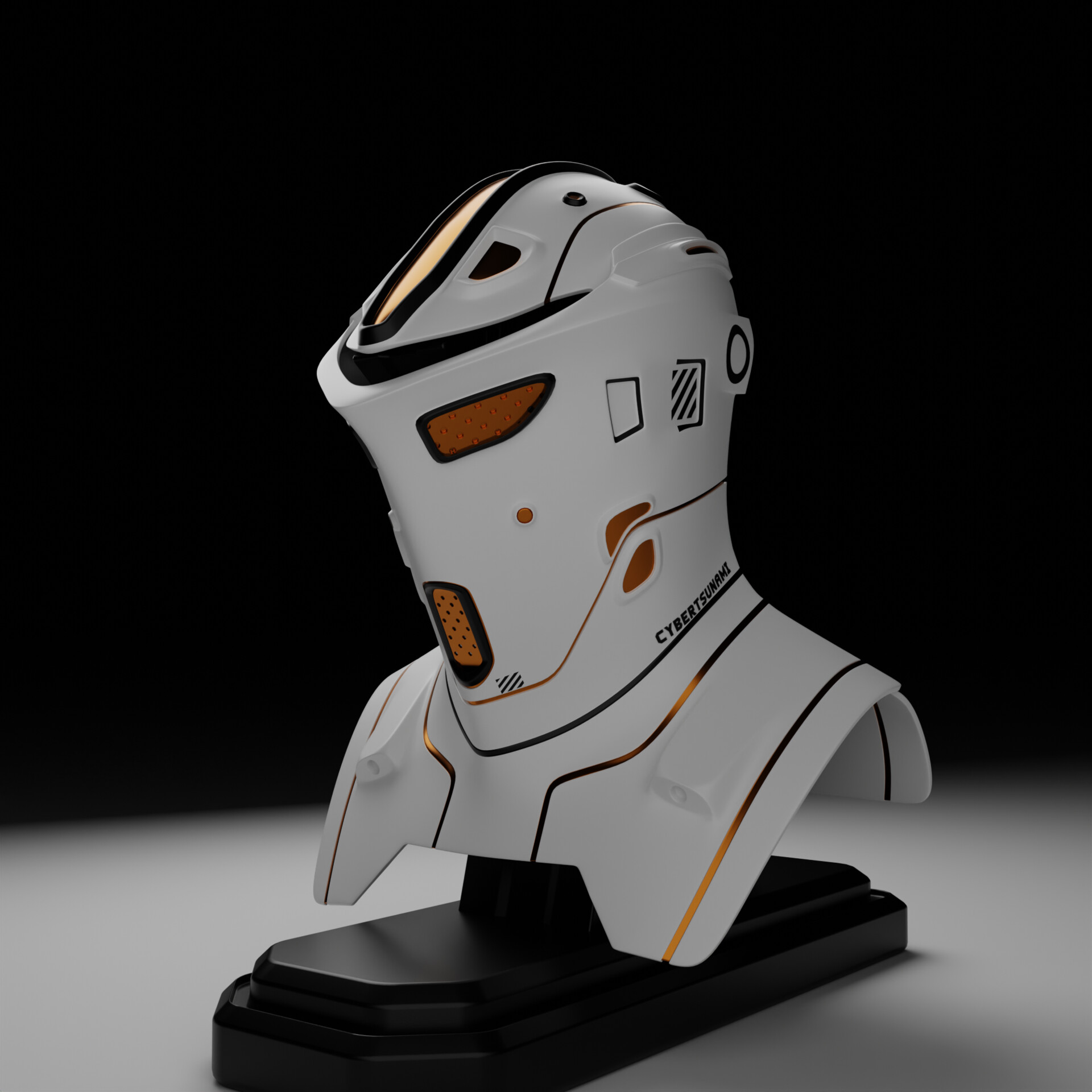 ArtStation - scifi knight helmet