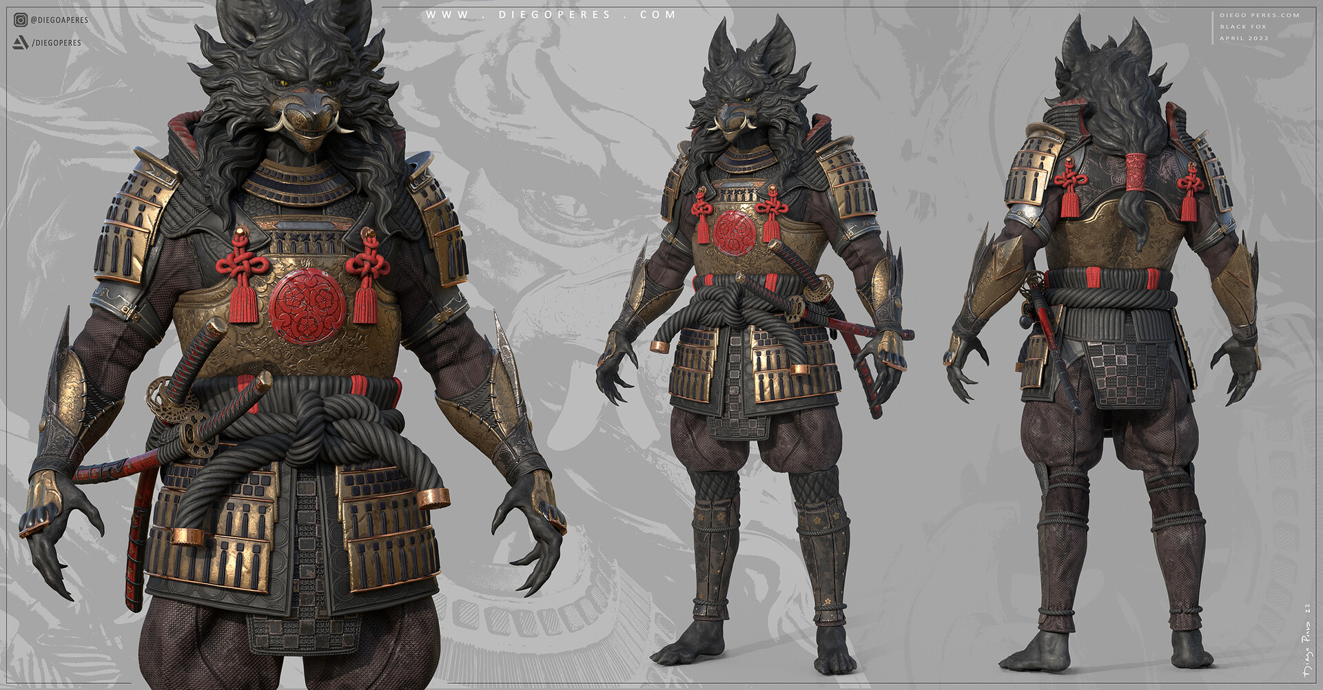 BLACK FOX by Diego Peres : r/ImaginaryArmor