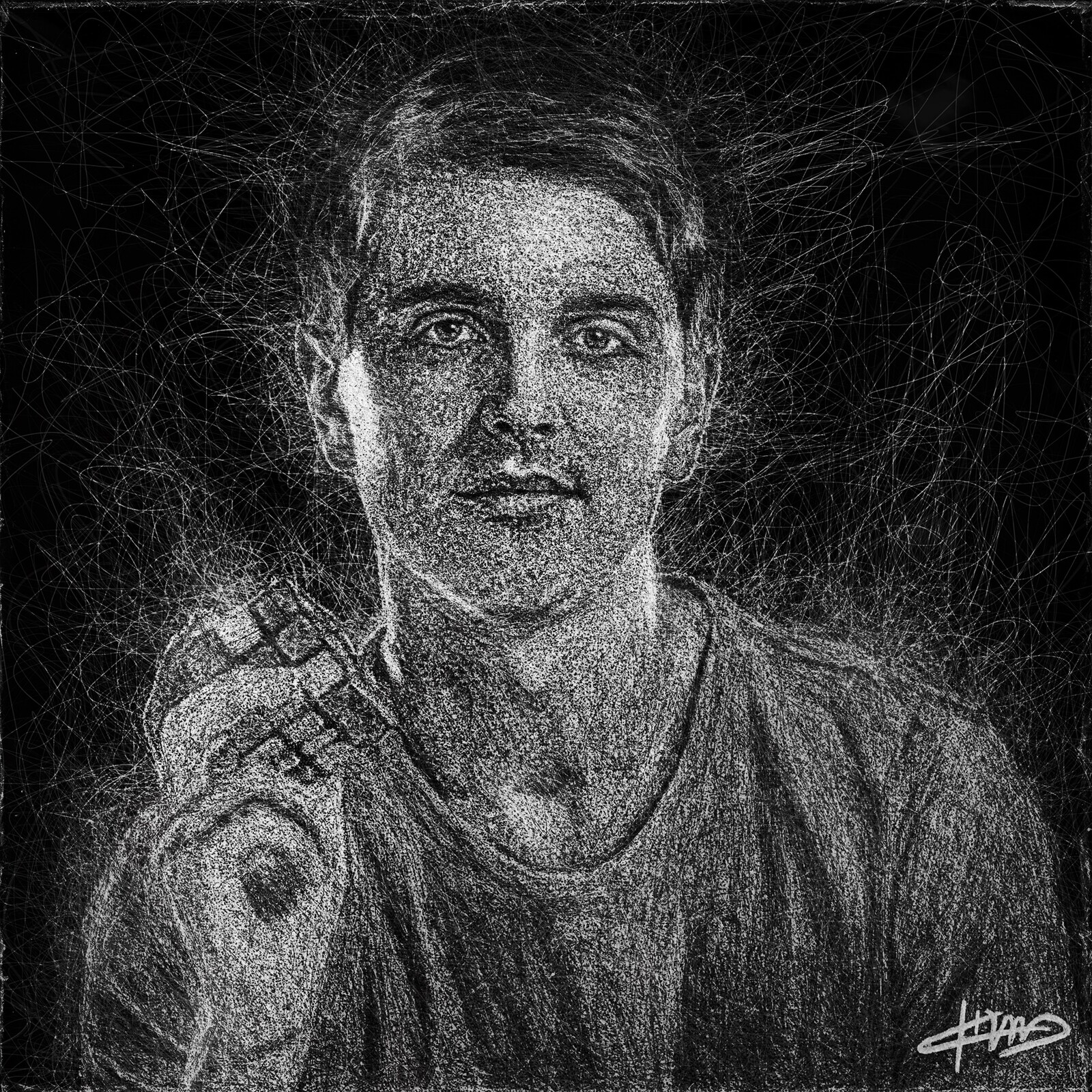 Haitam Ouahabi - LEGEND! Rubik's Cube Digital Artwork Portrait Scribble art Feliks Zemdegs by ...