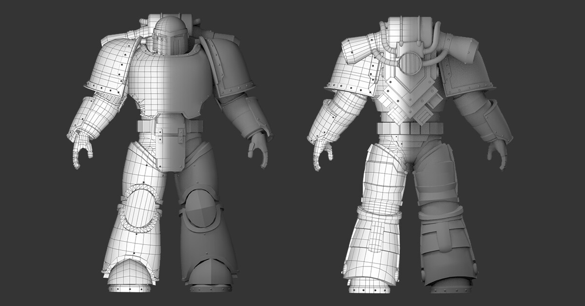 ArtStation - Warhammer Space Marine MkIII