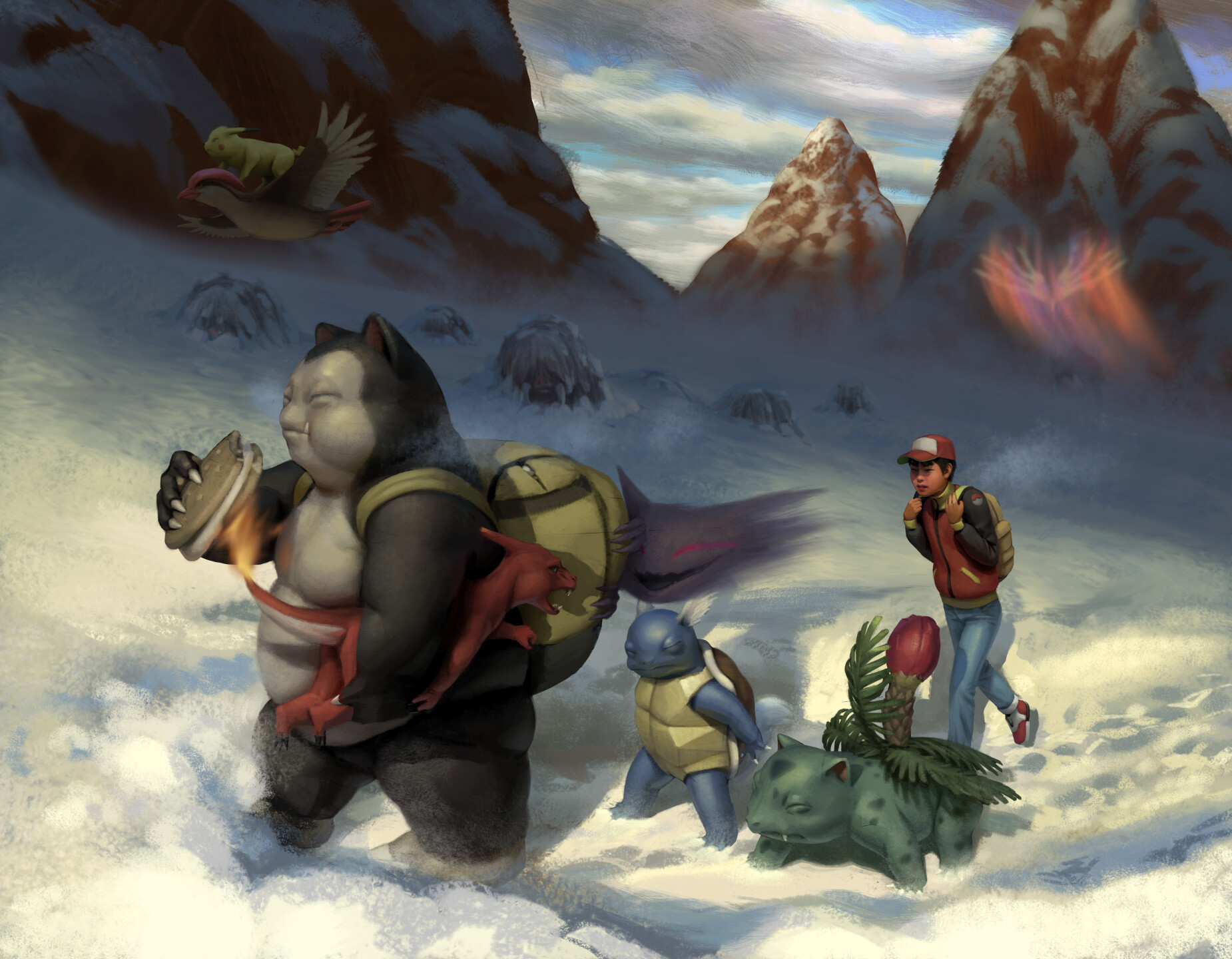 ArtStation - 26 Surprise attack 기습 （奇襲）