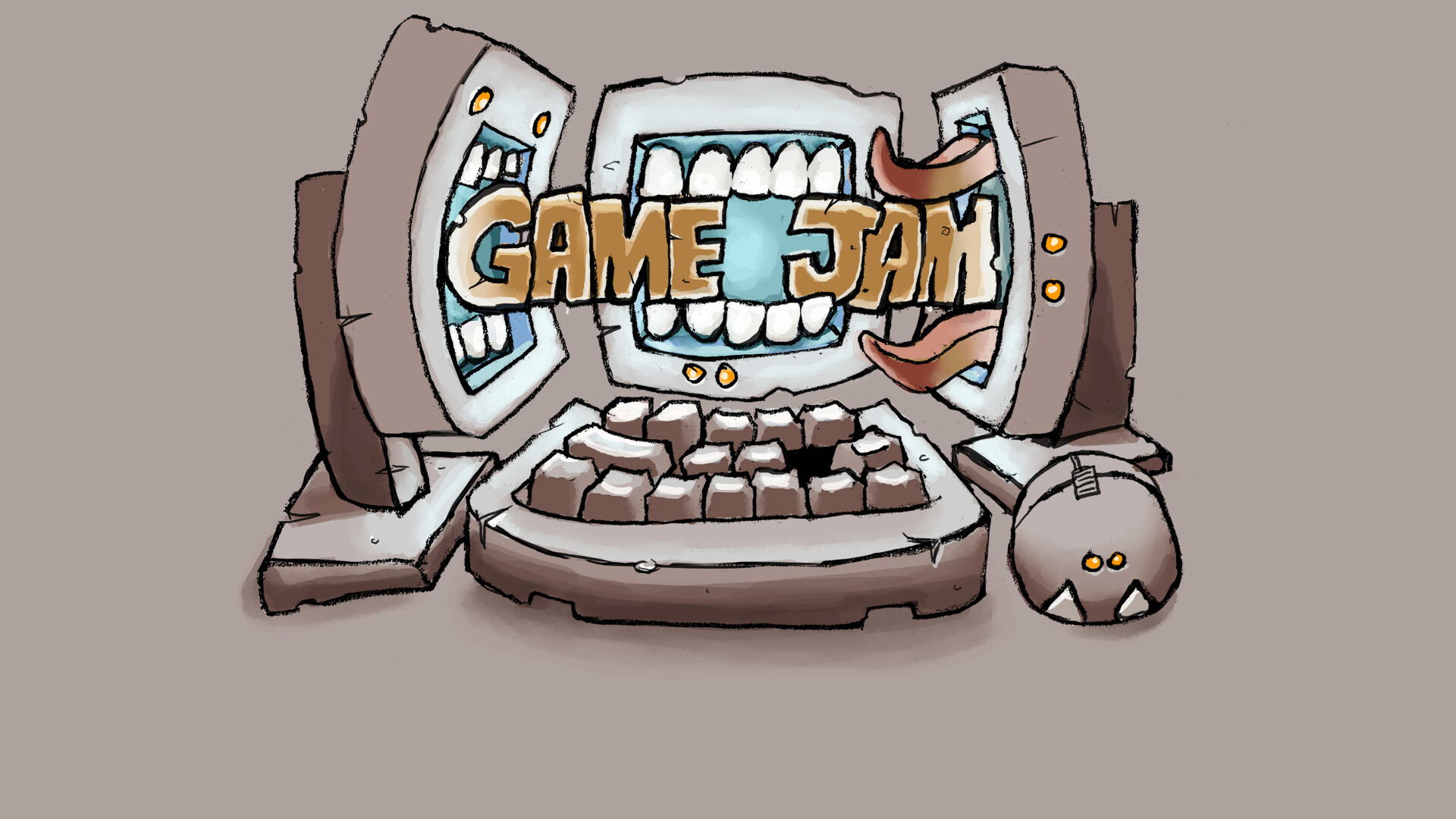 ArtStation - Blizzard August 2019 GameJammers Game Jam Logo